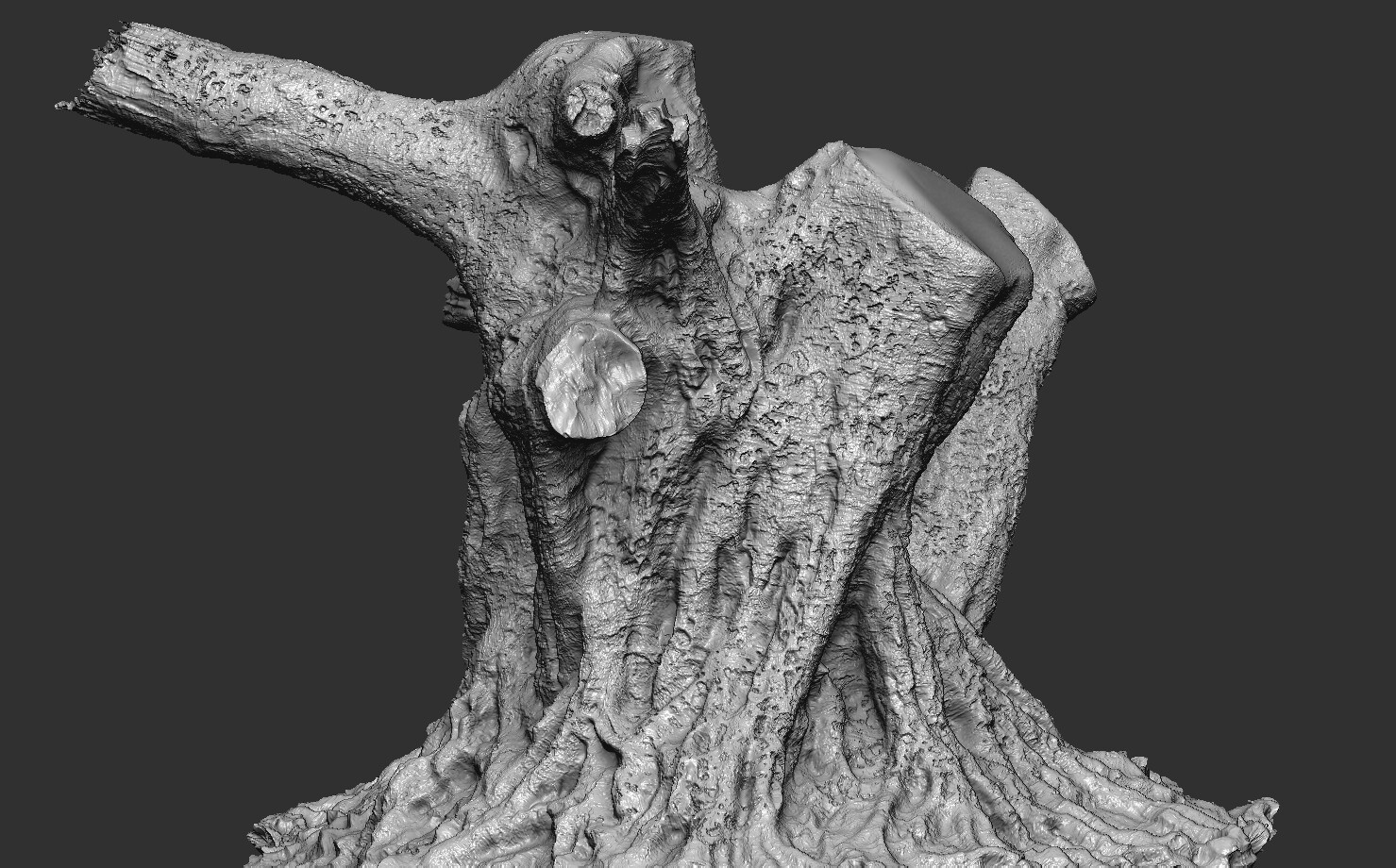 ArtStation - Banyan Tree Trunk sculpt