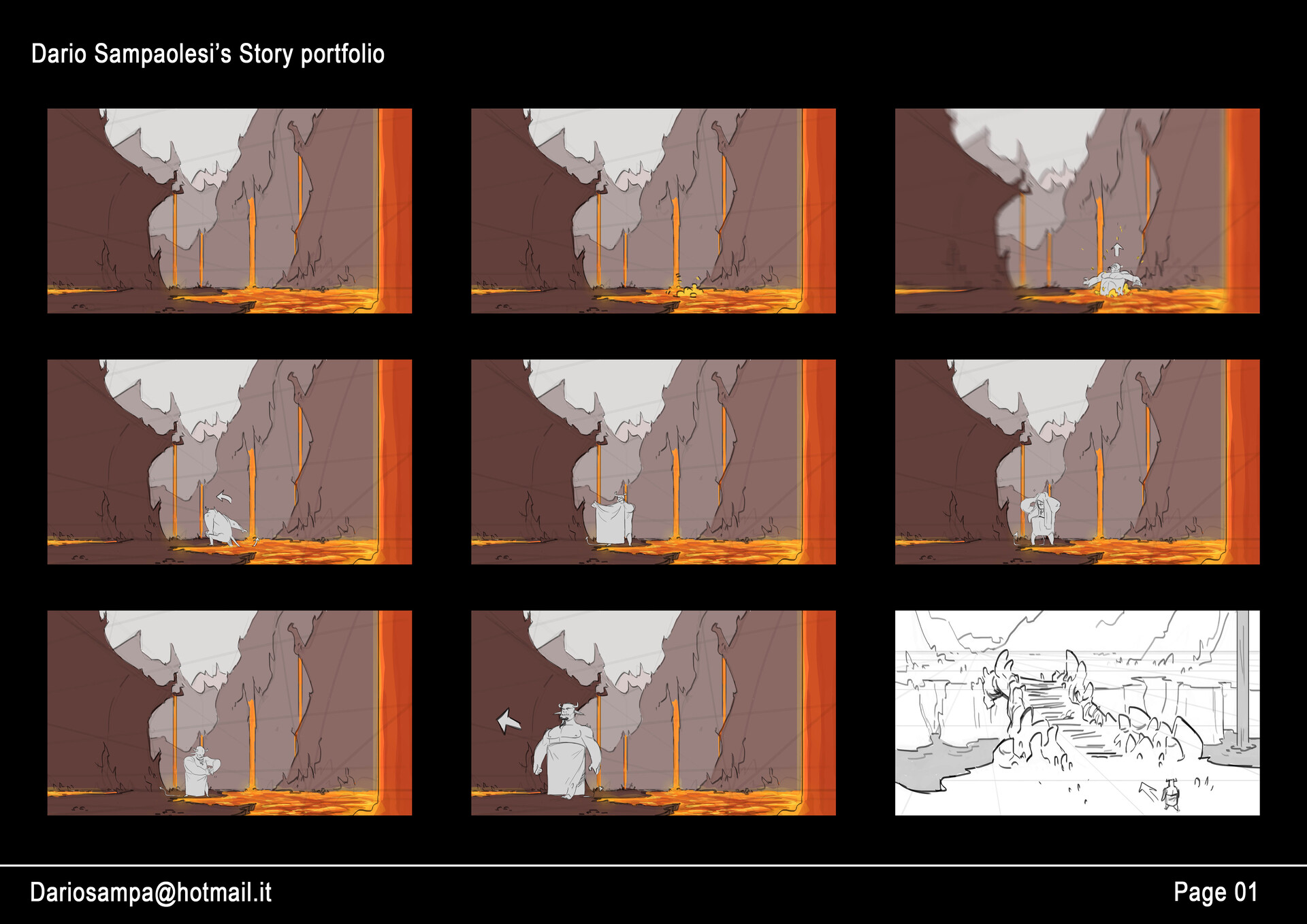 ArtStation - Demon Storyboard Project