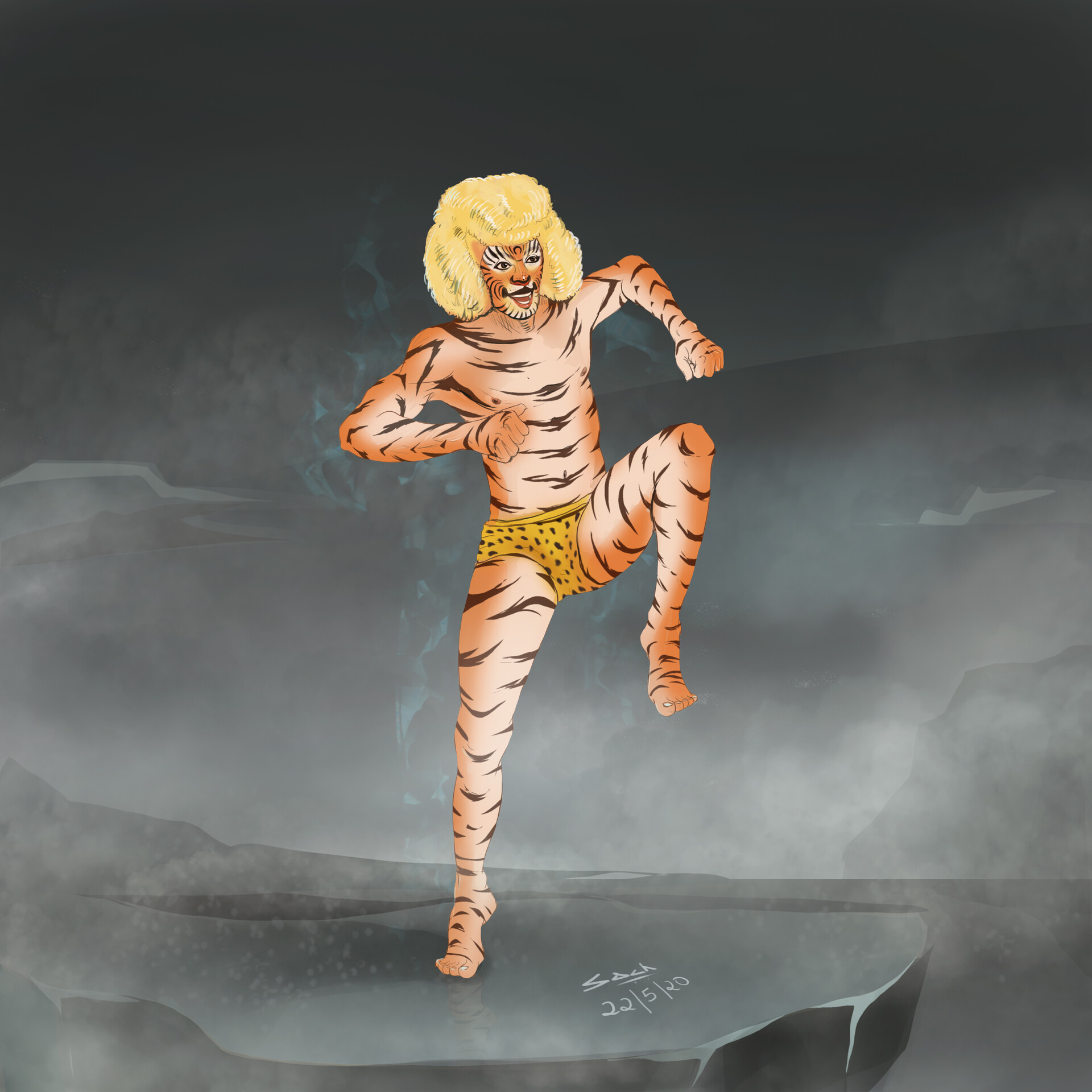 Sachin S - Pilivesha - Tiger dance