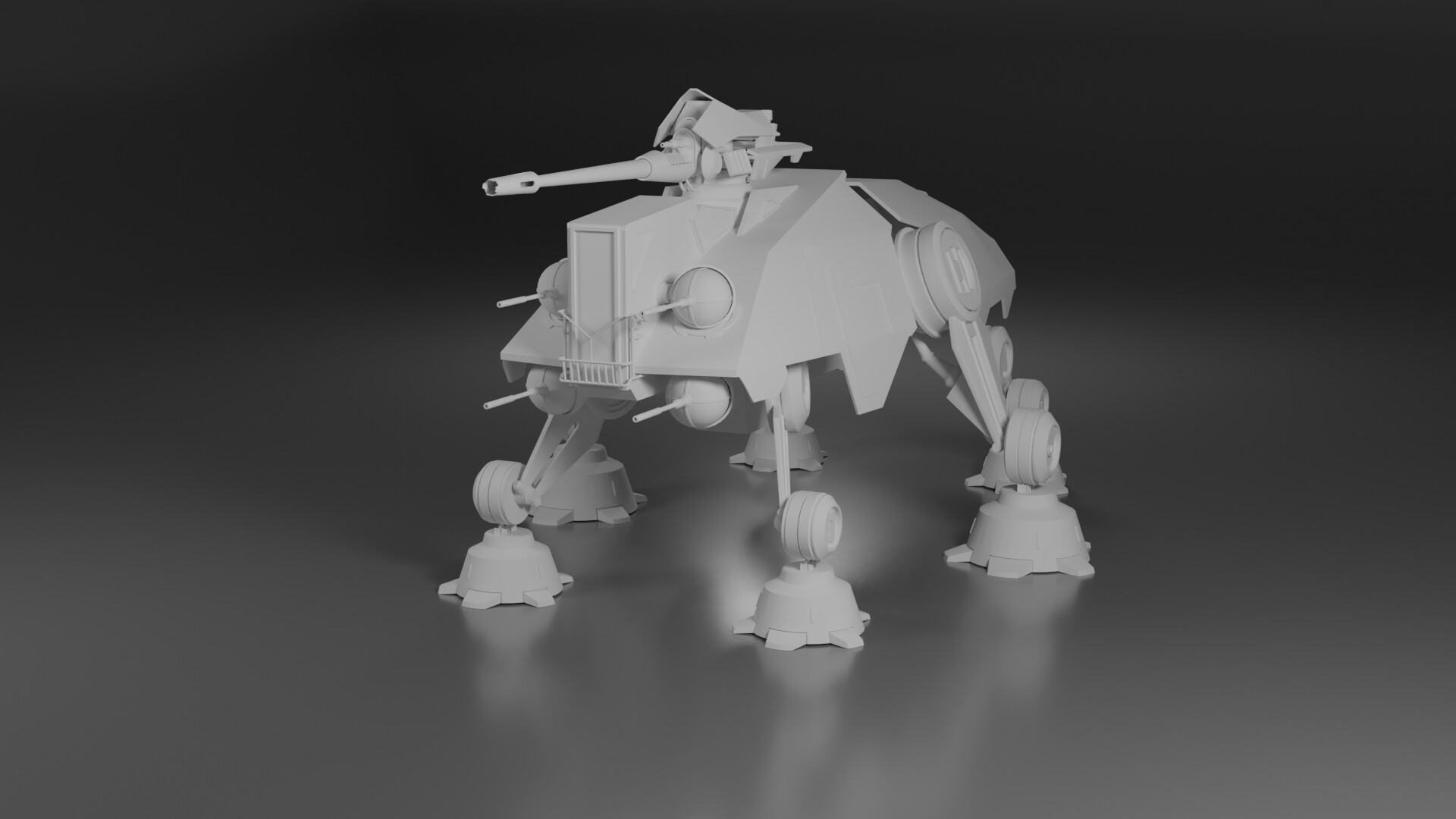 ArtStation - Star Wars: Clone Wars AT-ET 3D model