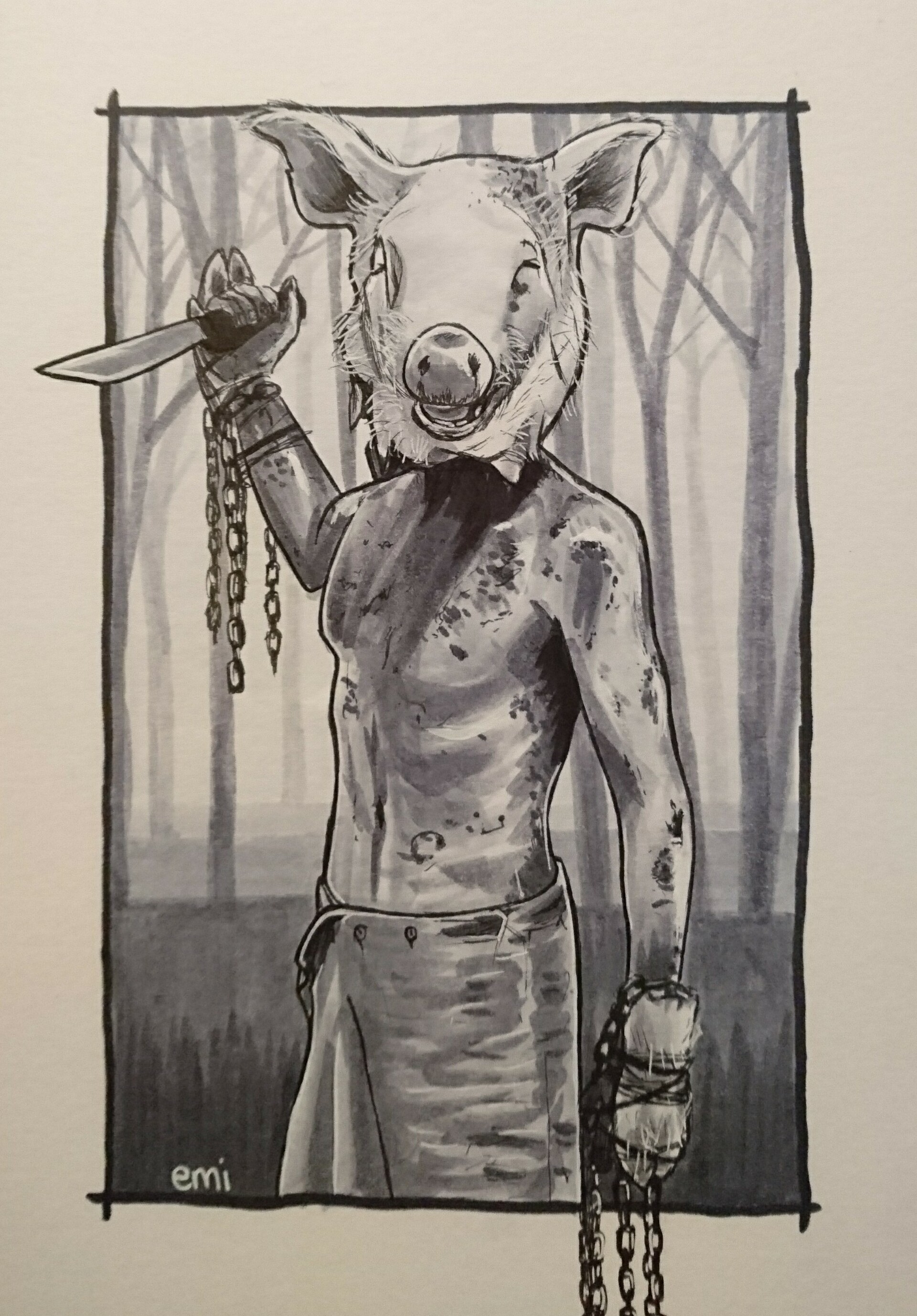 american horror story drawing