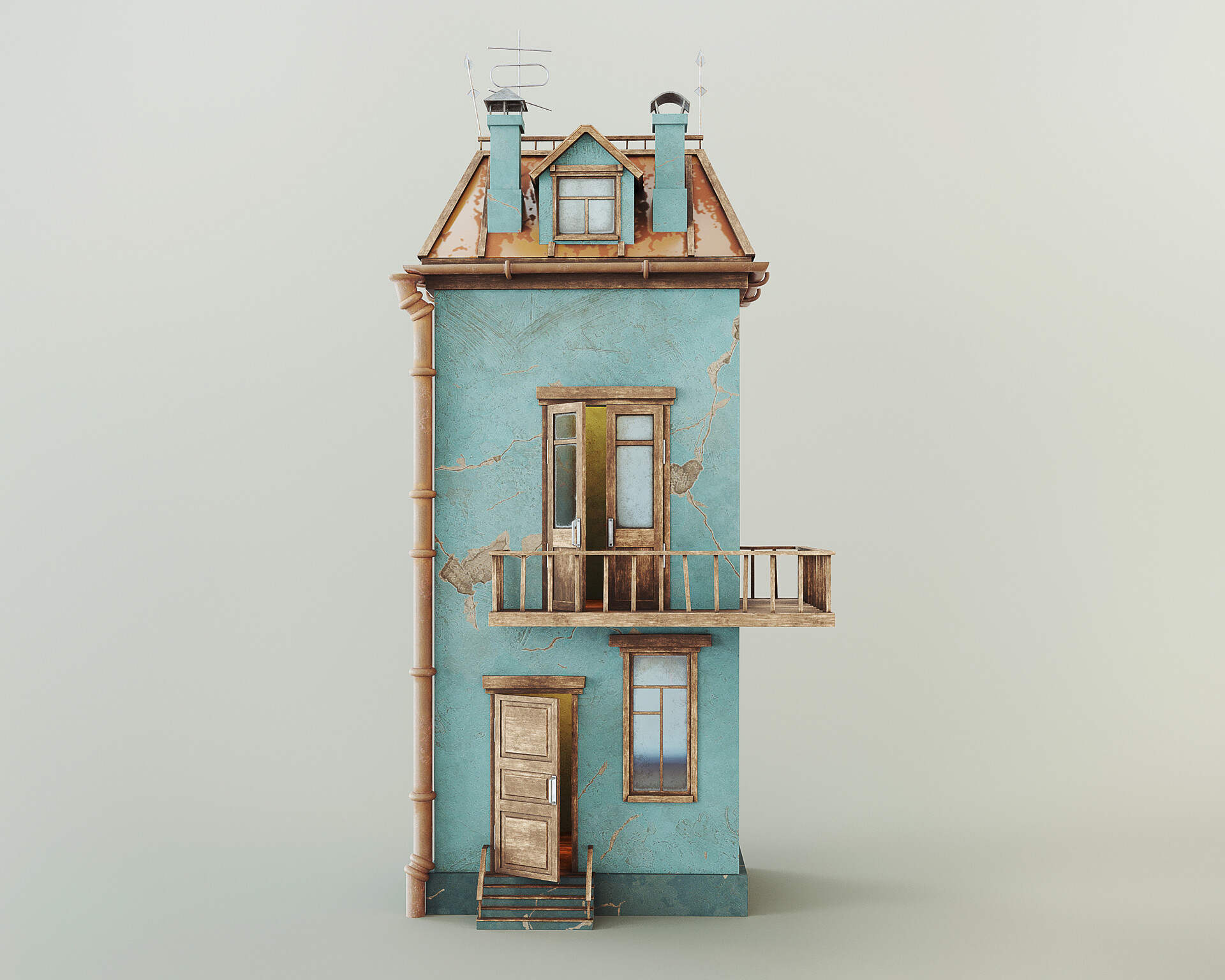 ArtStation - Cartoon house