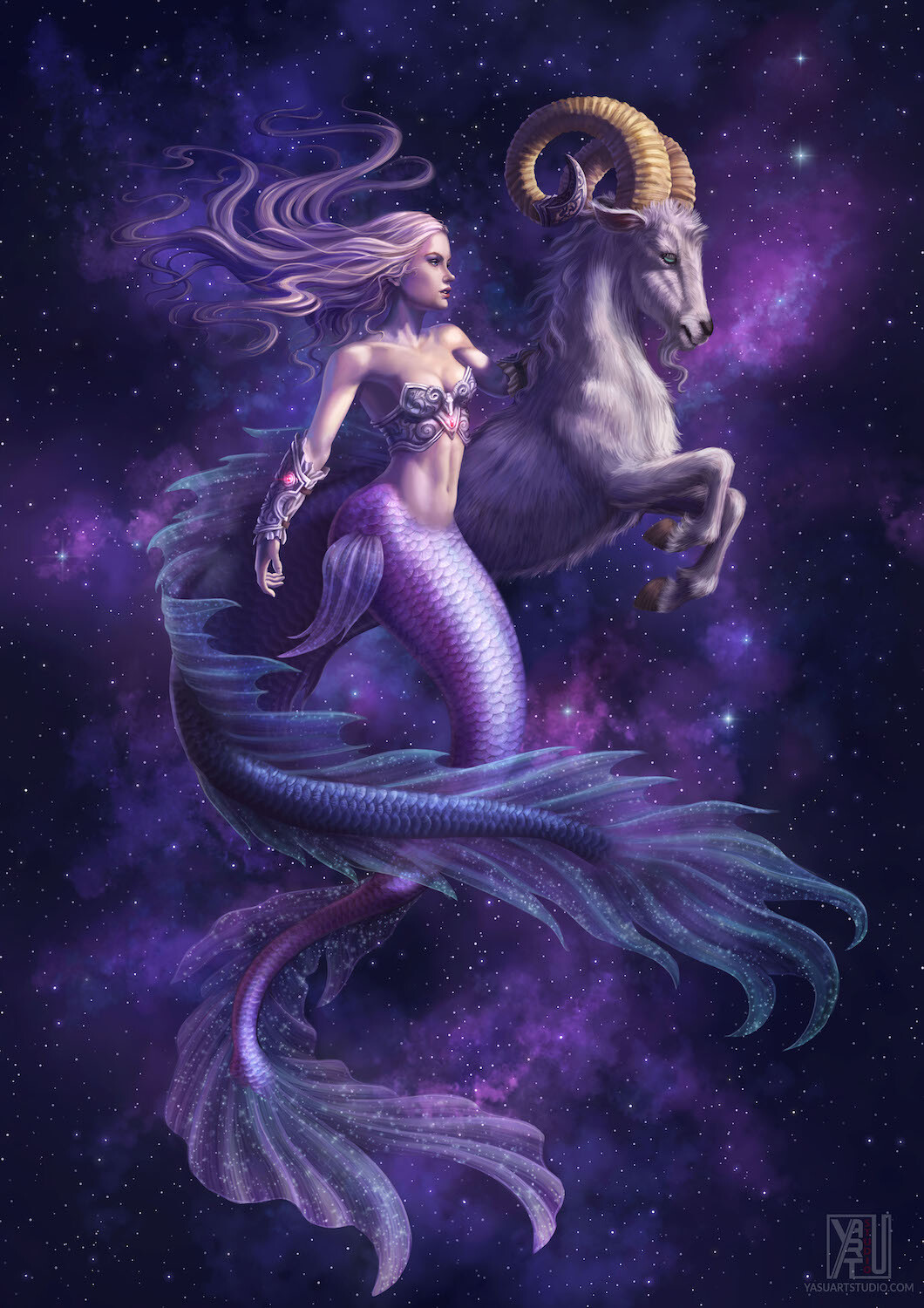 ArtStation - The Mermaid Zodiac: Capricorn