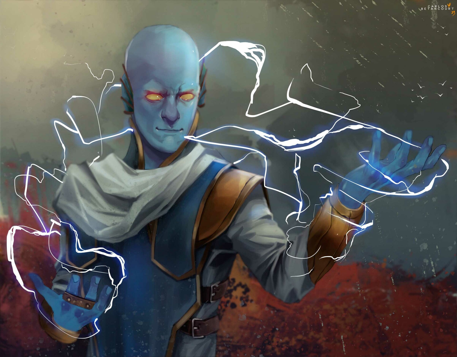 ArtStation - Magic and force lightning