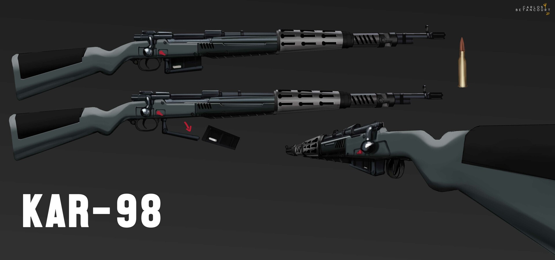 ArtStation - A modern Kar-98