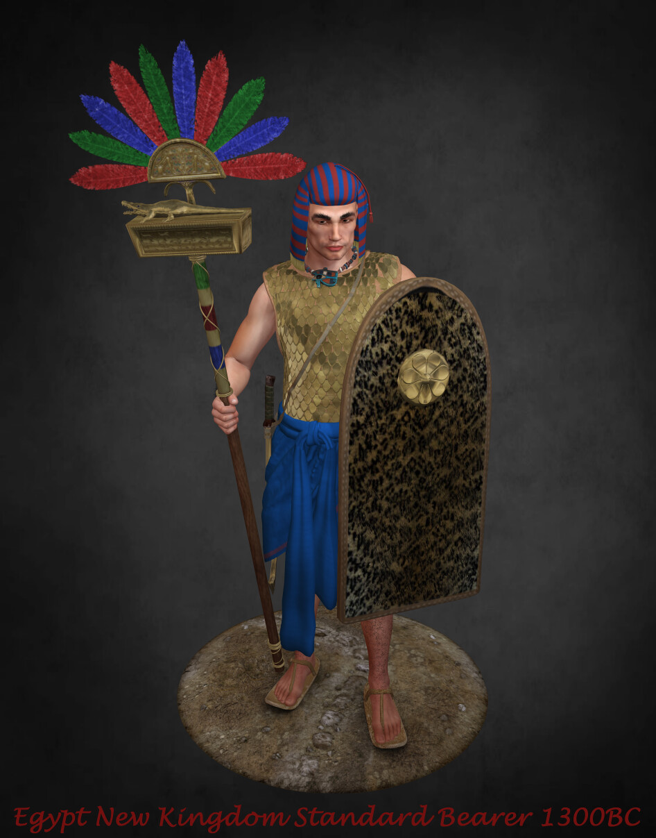ArtStation - Egypt New Kingdom Standard Bearer 1300BC