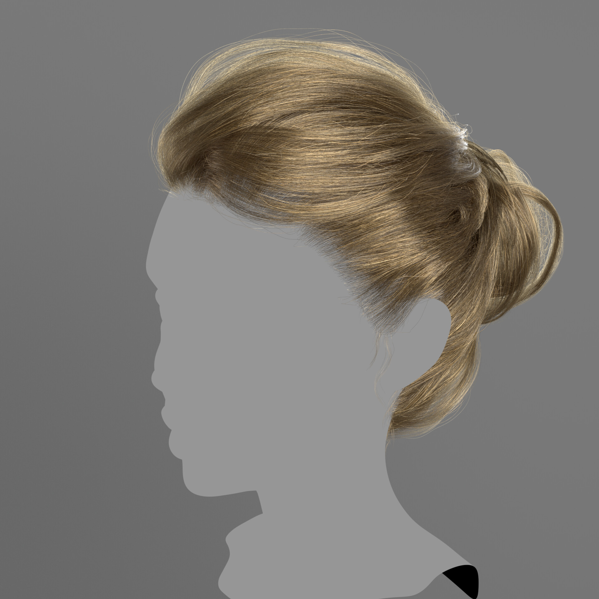 ArtStation - X-Gen female Hair Study