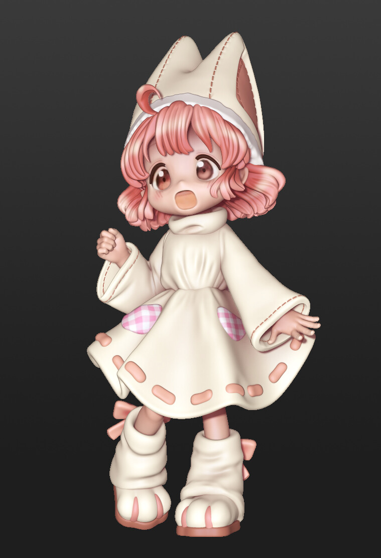 ArtStation - Pippi - Fan sculpture