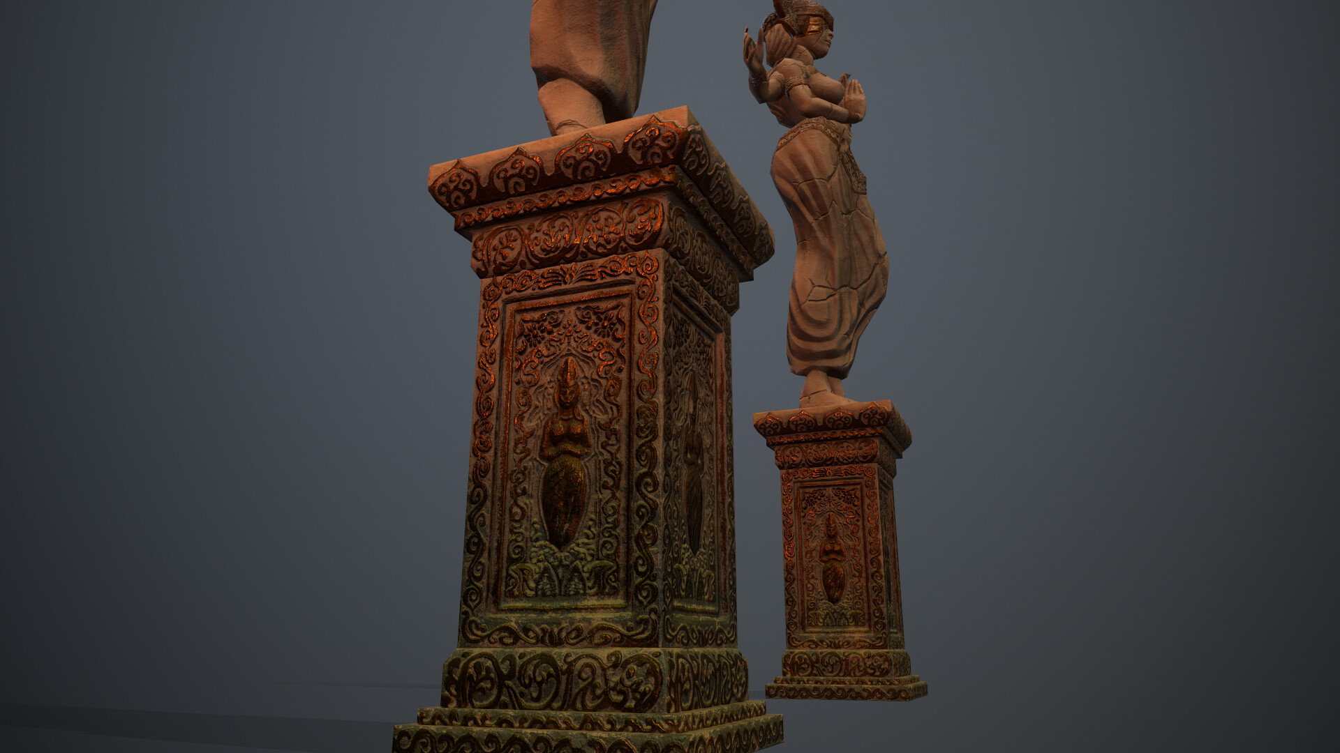 Aqil Akbar - School Project WIP Part 1 - Statues of Goddess Nayratu