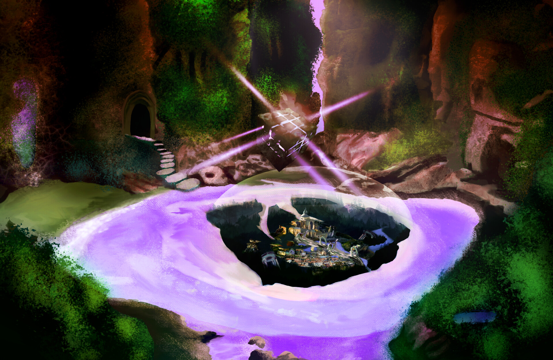 ArtStation - The hidden beach, box of mystery