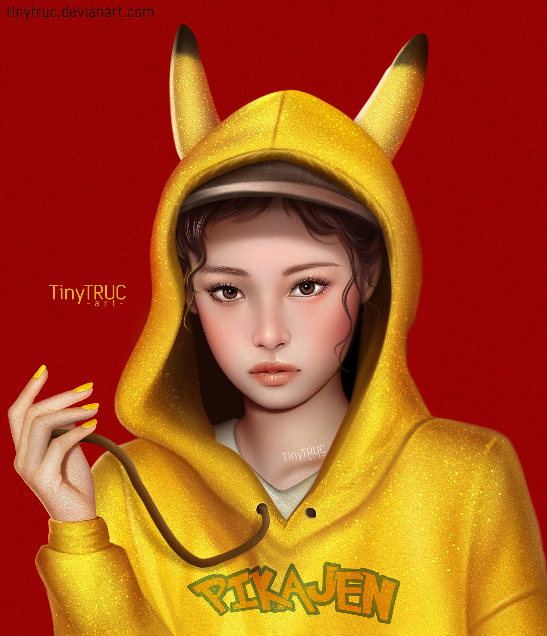 ArtStation - Jennie Blackpink as Pikachu Pokemon