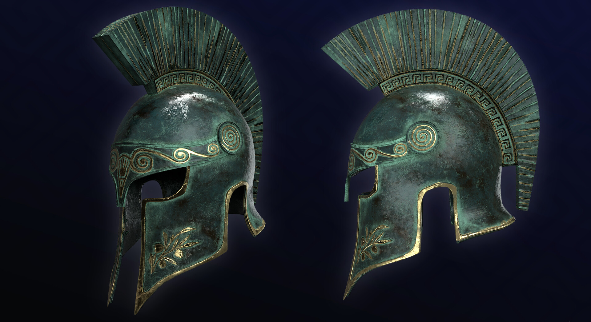 Spartan Helmet Side View