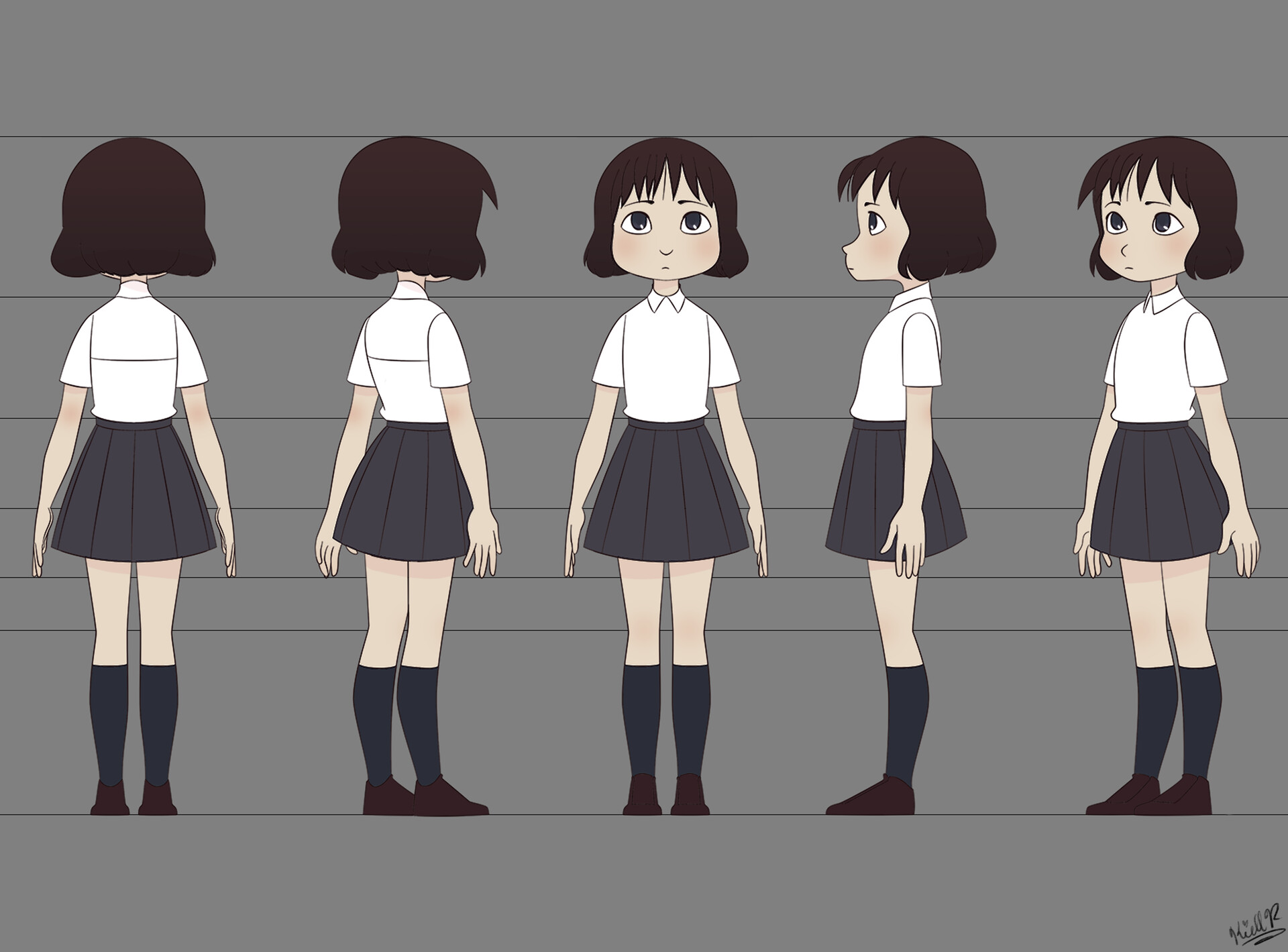 Kiell Ruterbories - Kimi-Ari-Kumi - Kimi Character Design