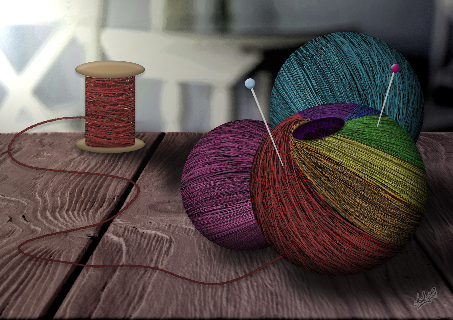 ArtStation - Yarn Ball