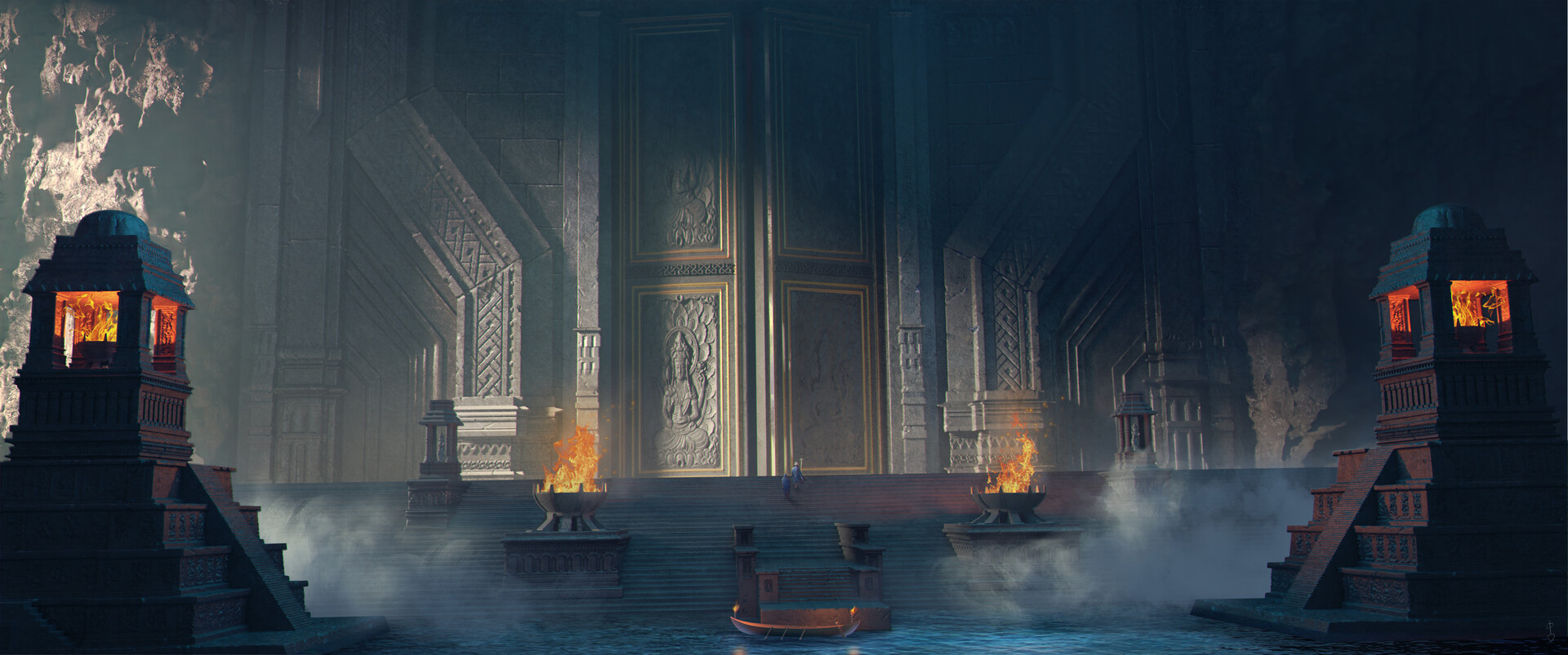 ArtStation - Temple gate