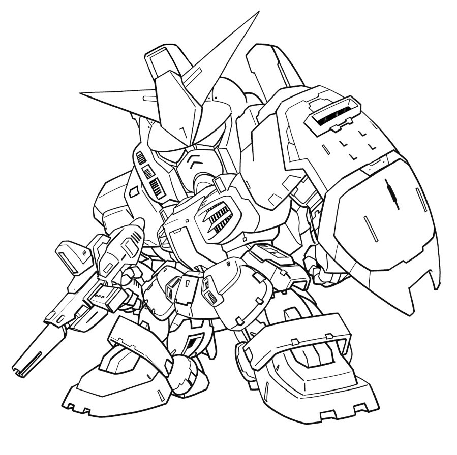 sd gundam coloring pages