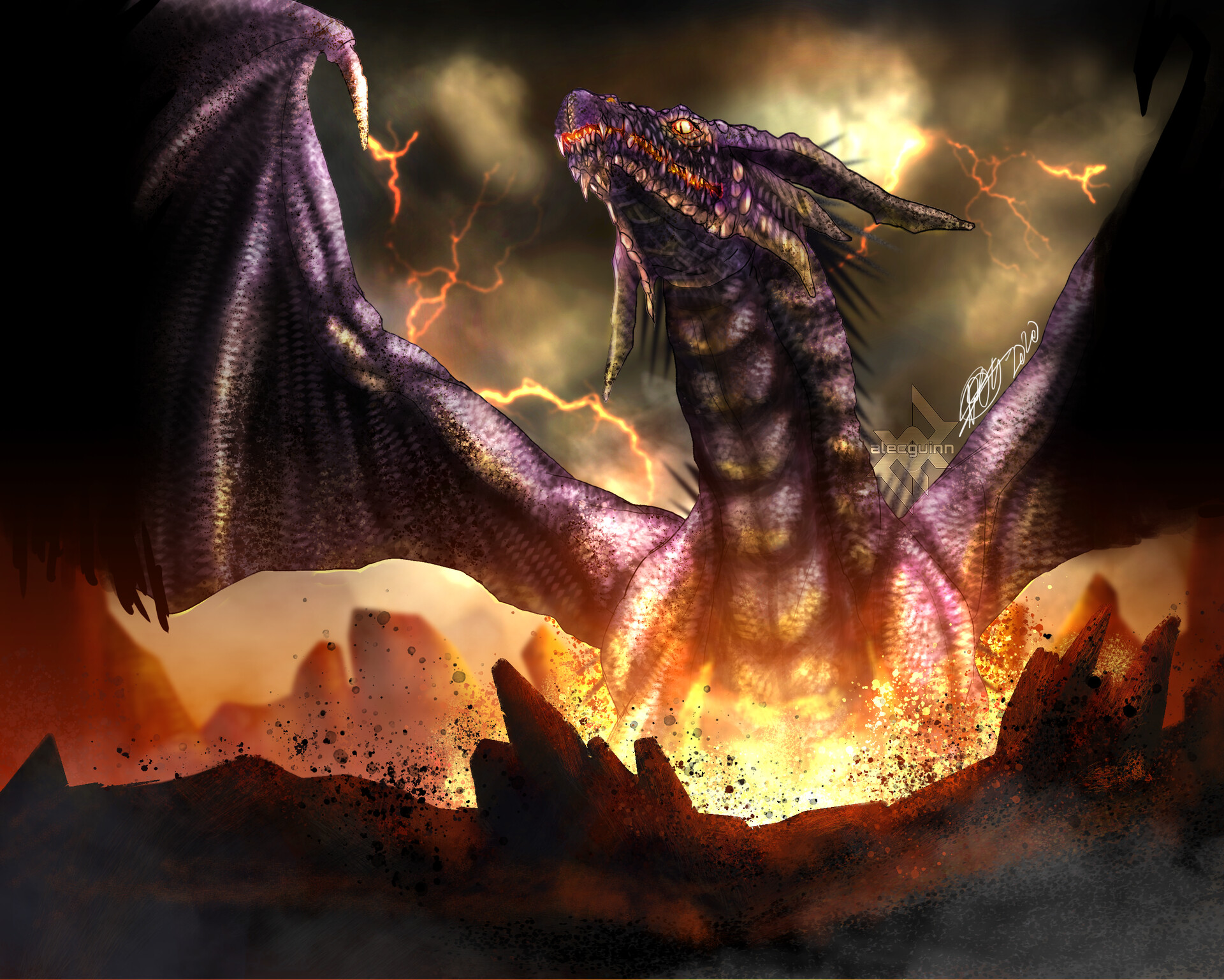 ArtStation - Volcanic Dragon