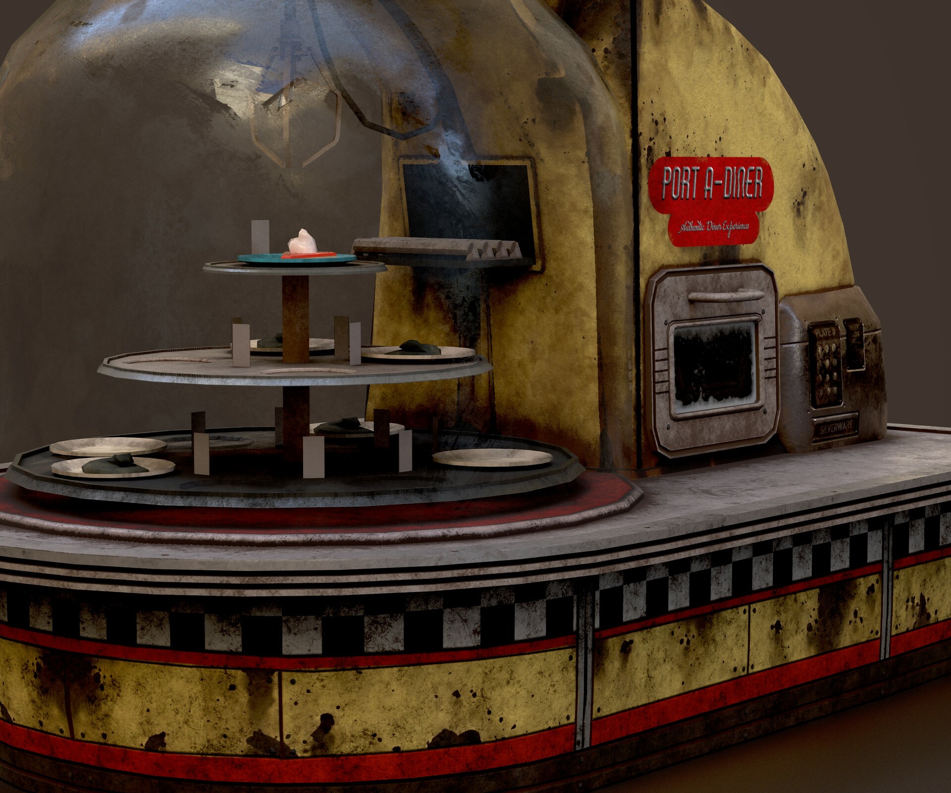 Tarsha Schaller - Fallout Port A Diner Perfectly preserved Pie