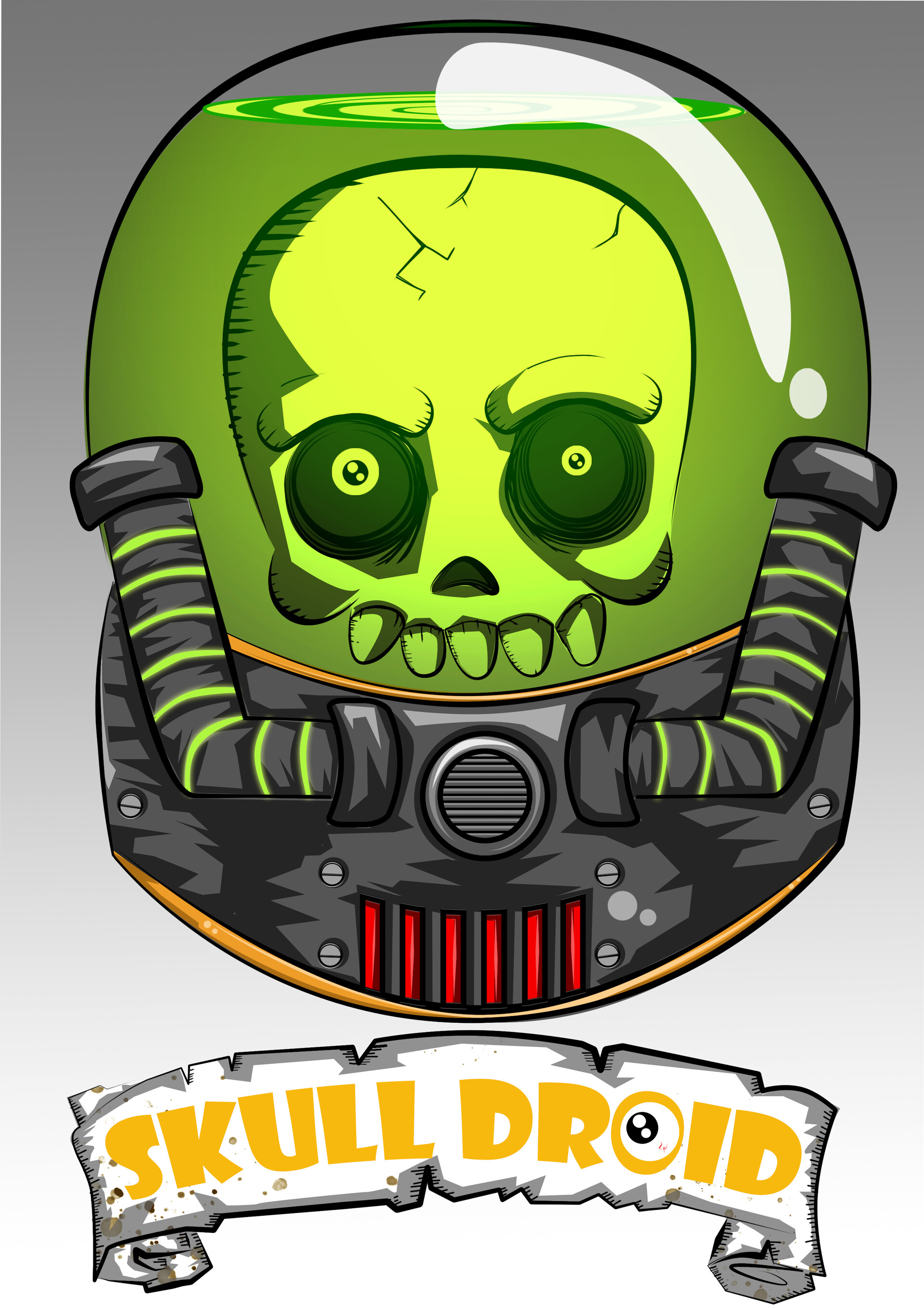 ArtStation - skull droid