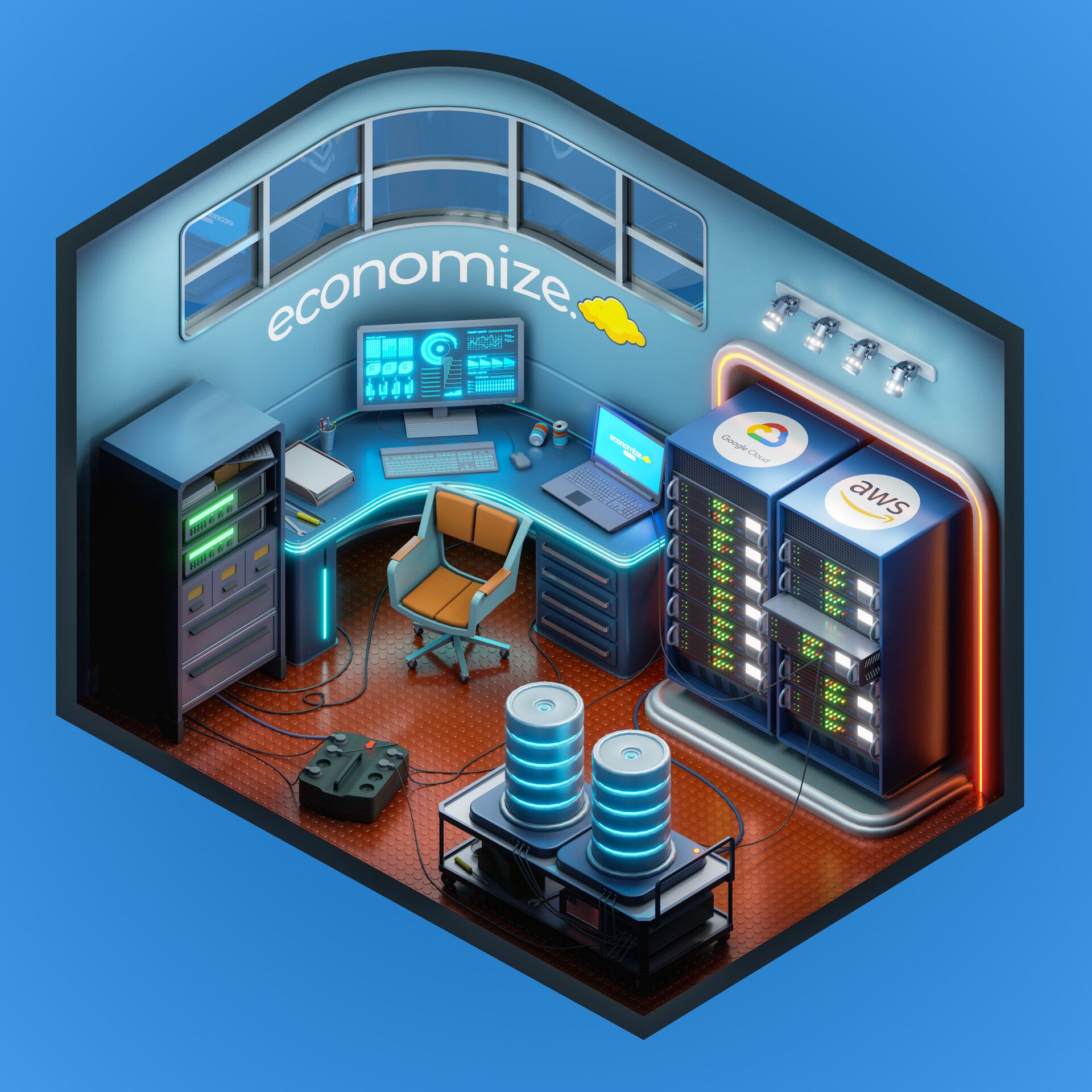 ArtStation - Room with servers