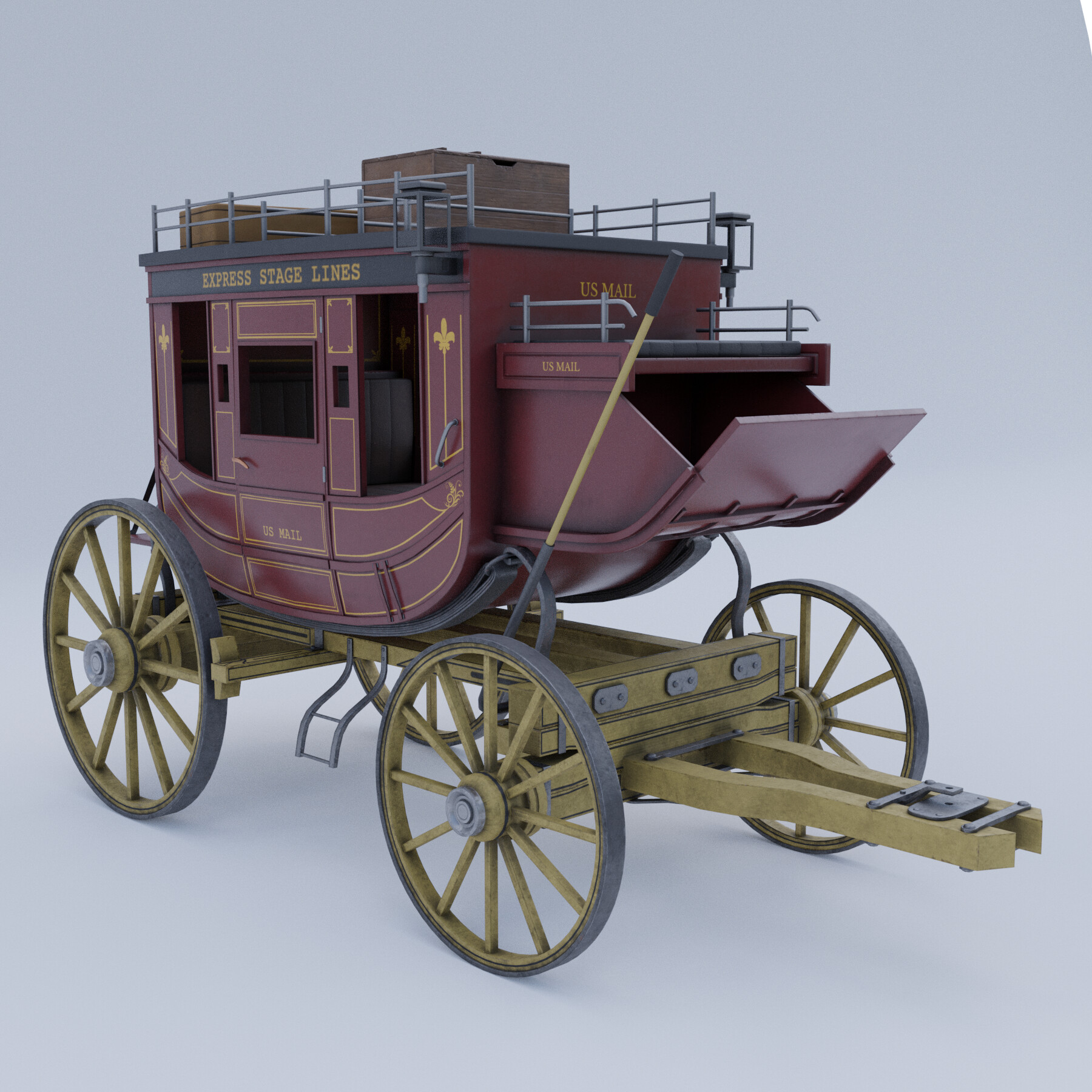 ArtStation - US Mail Stagecoach