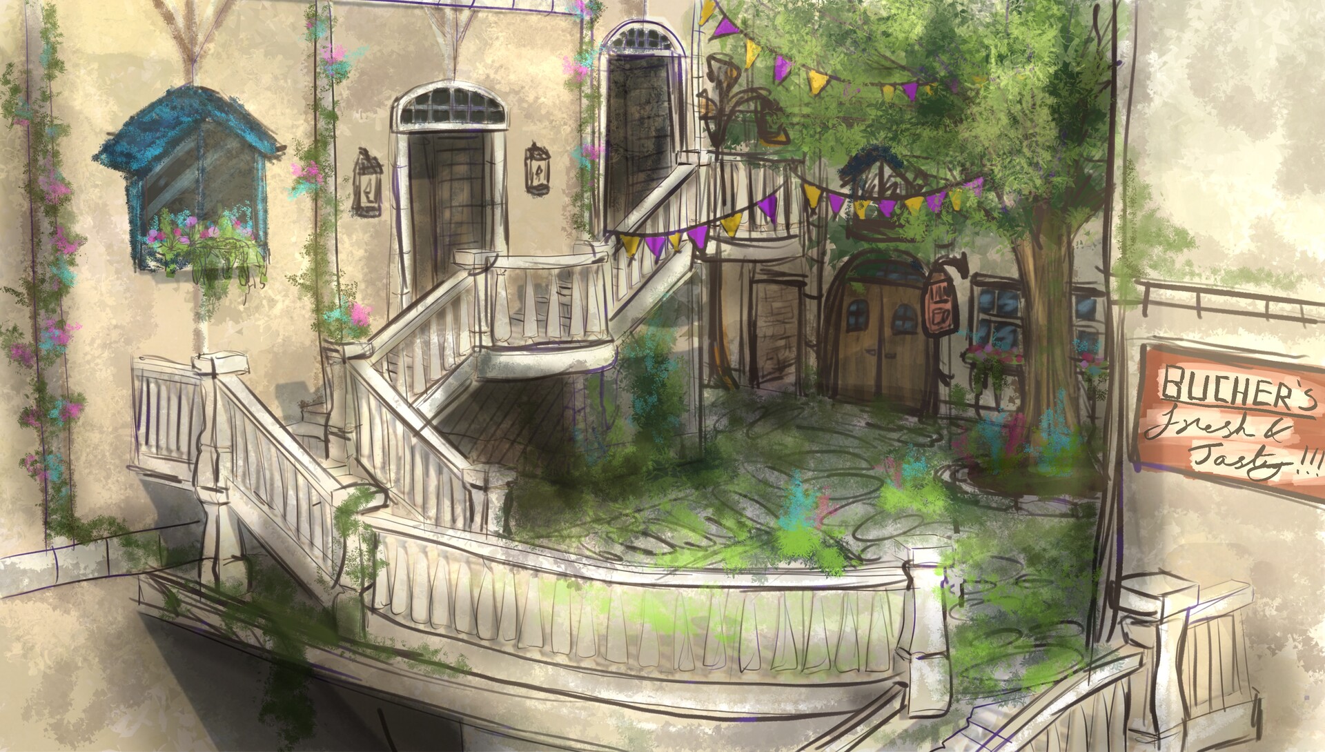 Melissa MacCuaig - Stylised Town- 3D Environment