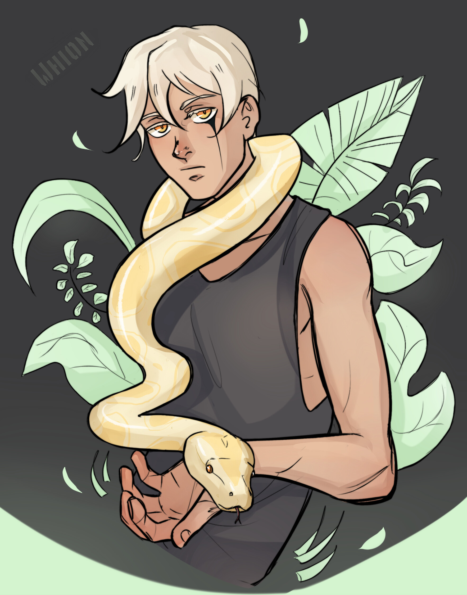 ArtStation - Snake guy sketch