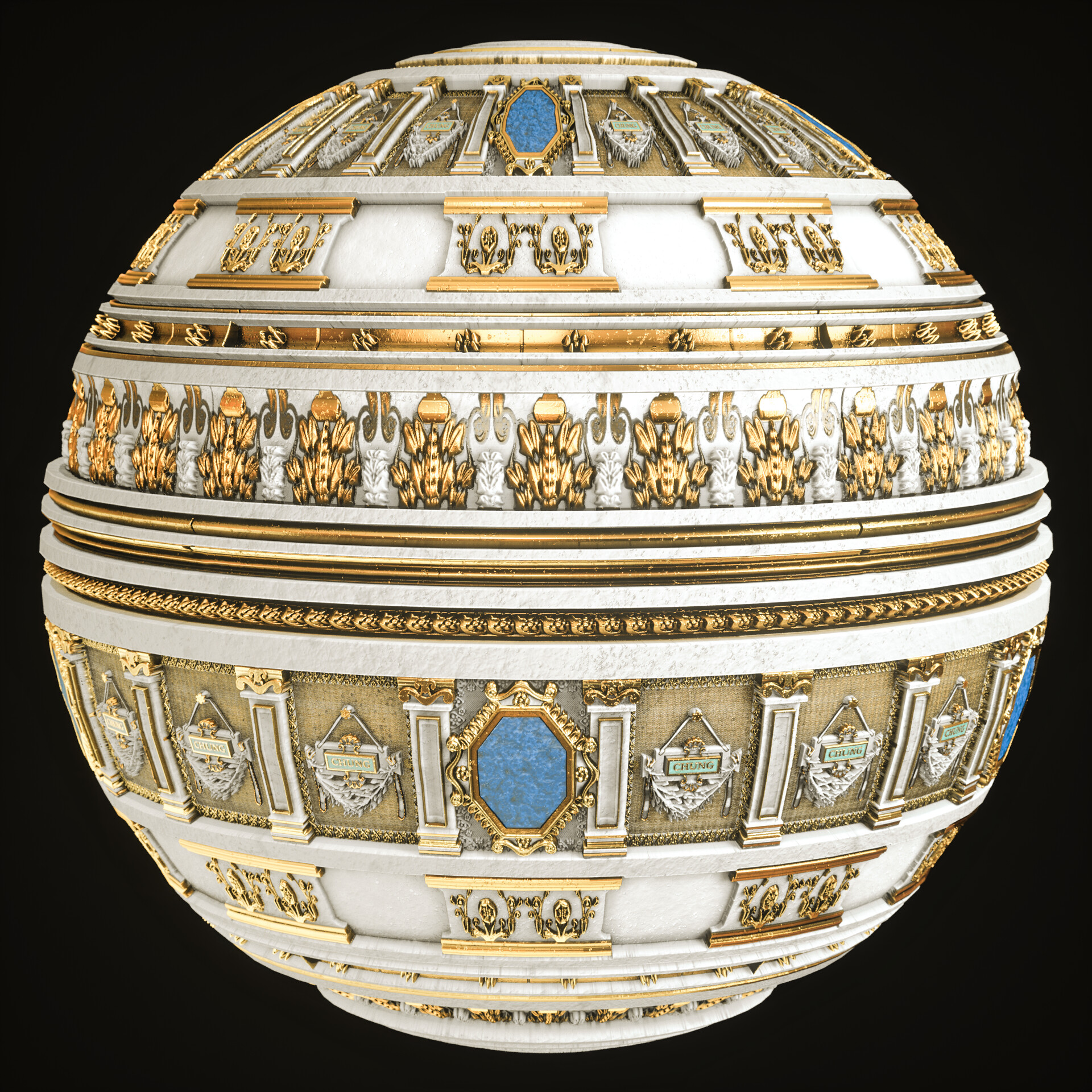 ArtStation - Palace Louvre Trim Sheet Material