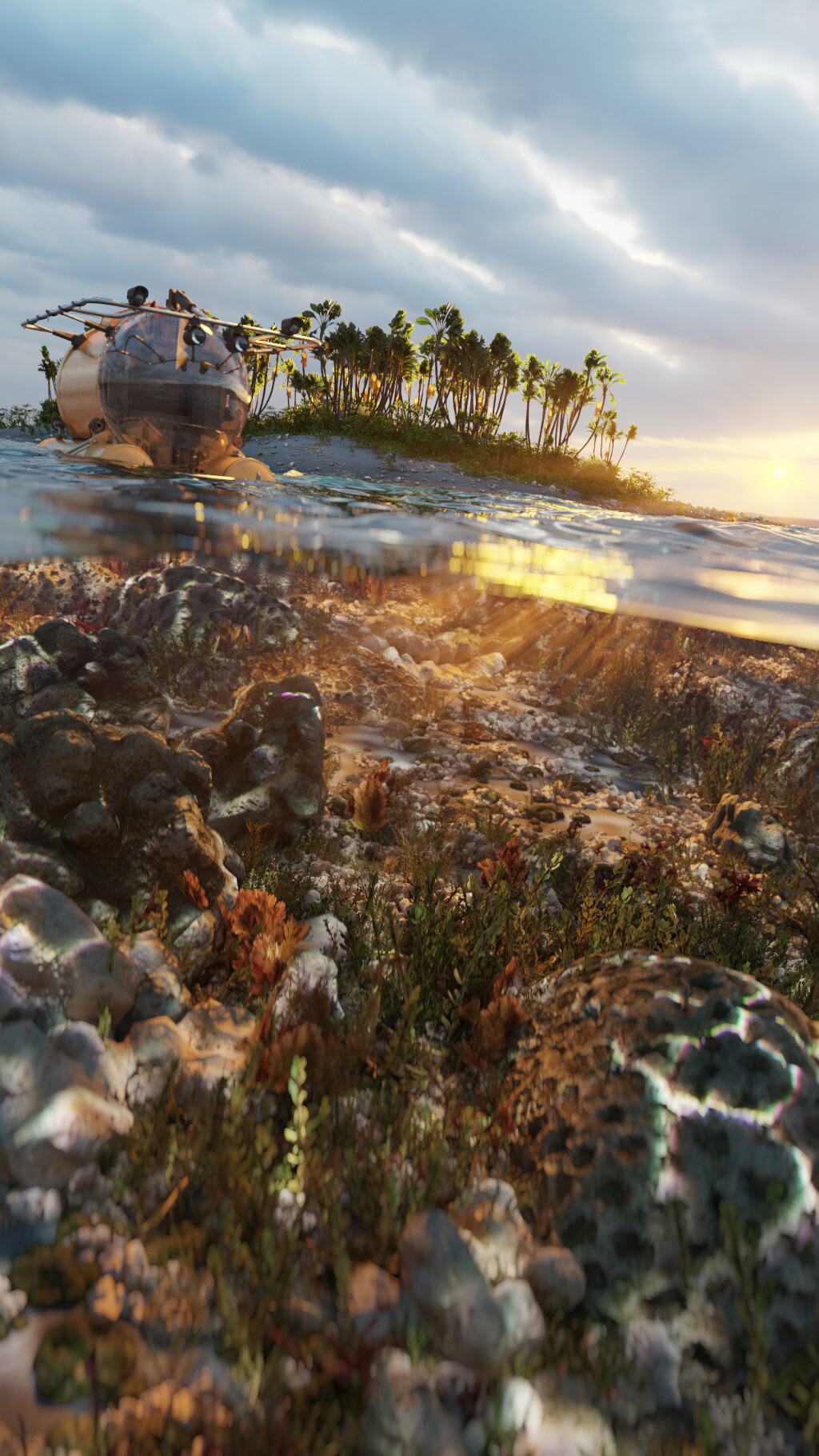 ArtStation - Making of Island Houdini Redshift Enviroment Tutorial