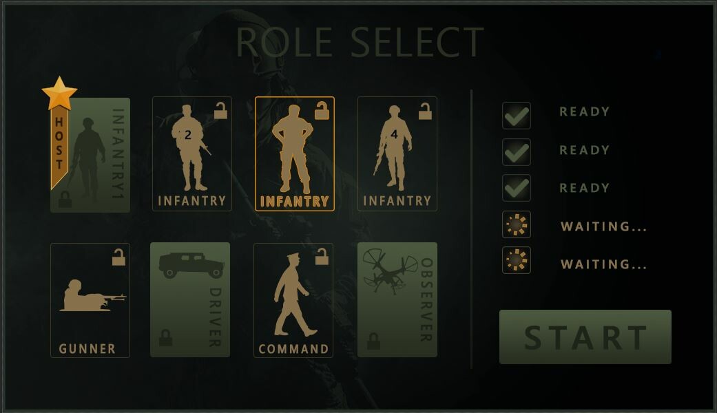 ArtStation - Role Select Screen