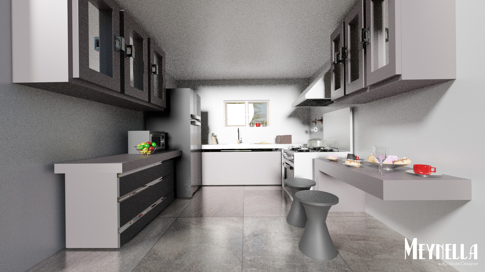 ArtStation - Modern Kitchen 3D Model