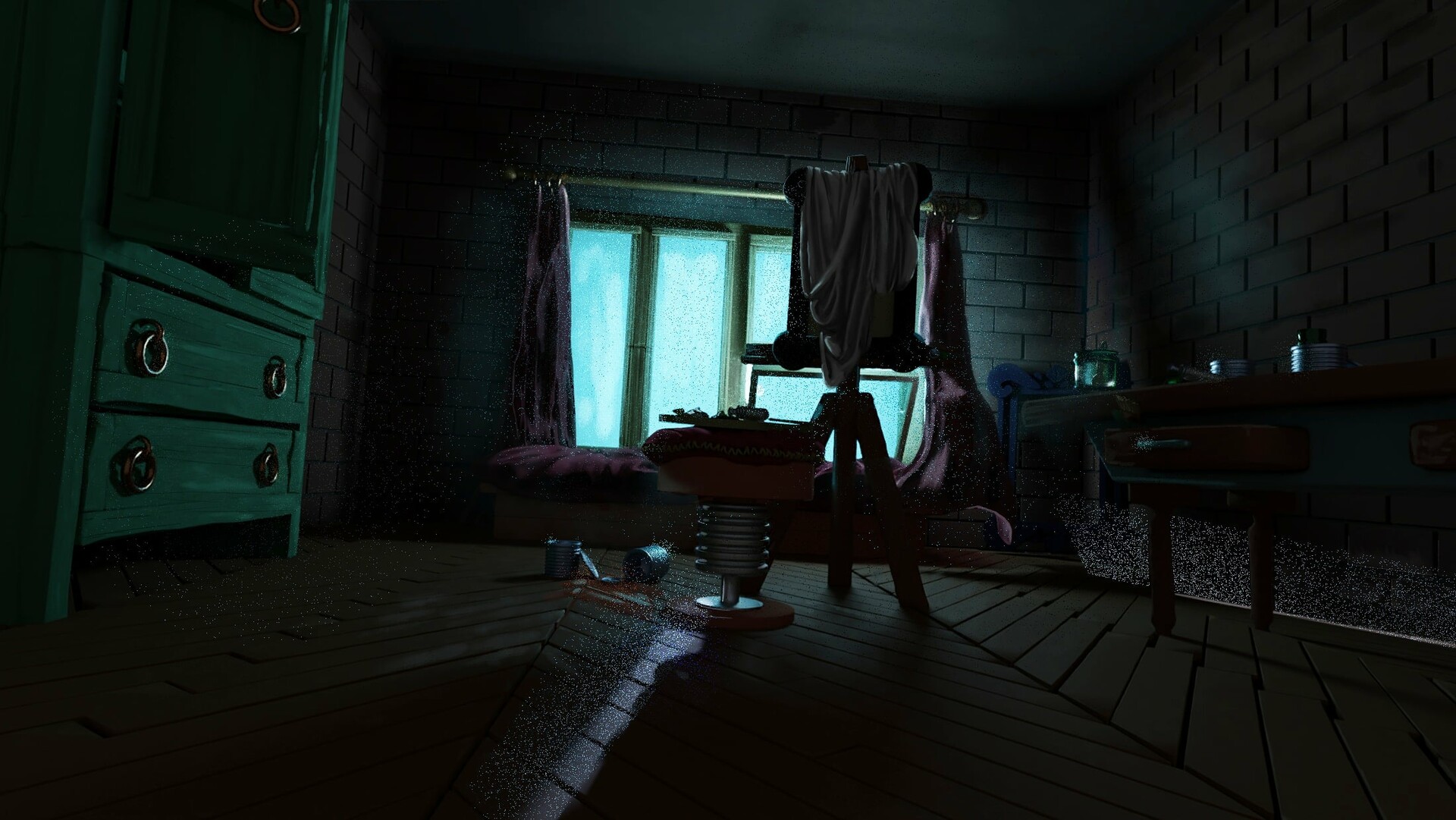 ArtStation - From a haunted house a haunted room!!!!!