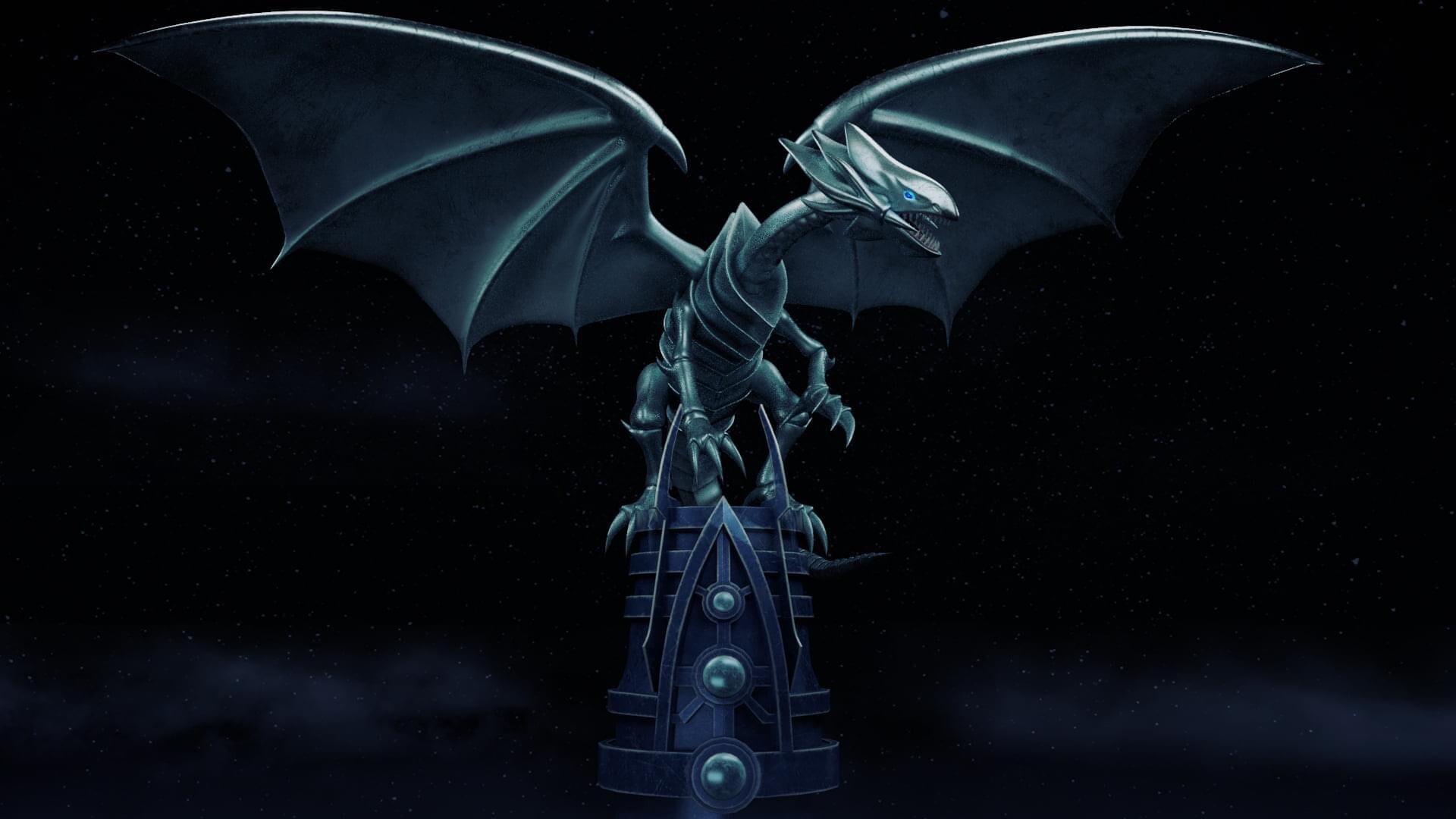 ArtStation - Blue Eyes White Dragon (Lightning)