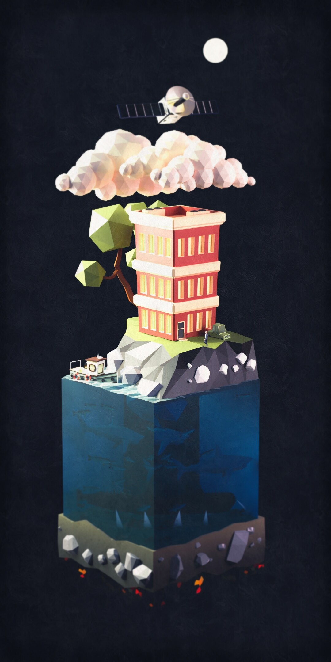 ArtStation - Micro World Low Poly Wallpaper