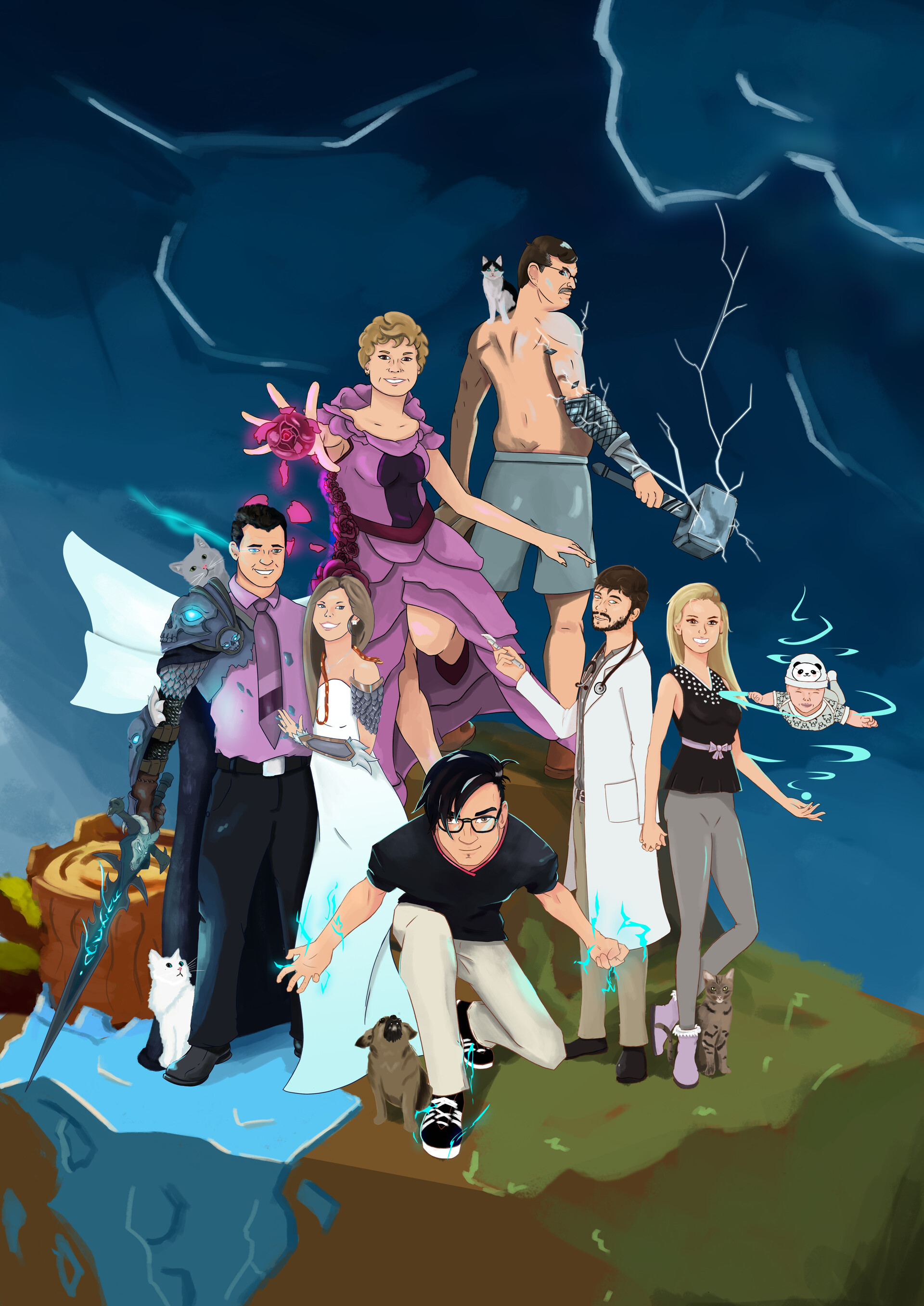 ArtStation - Fantasy Family Portrait