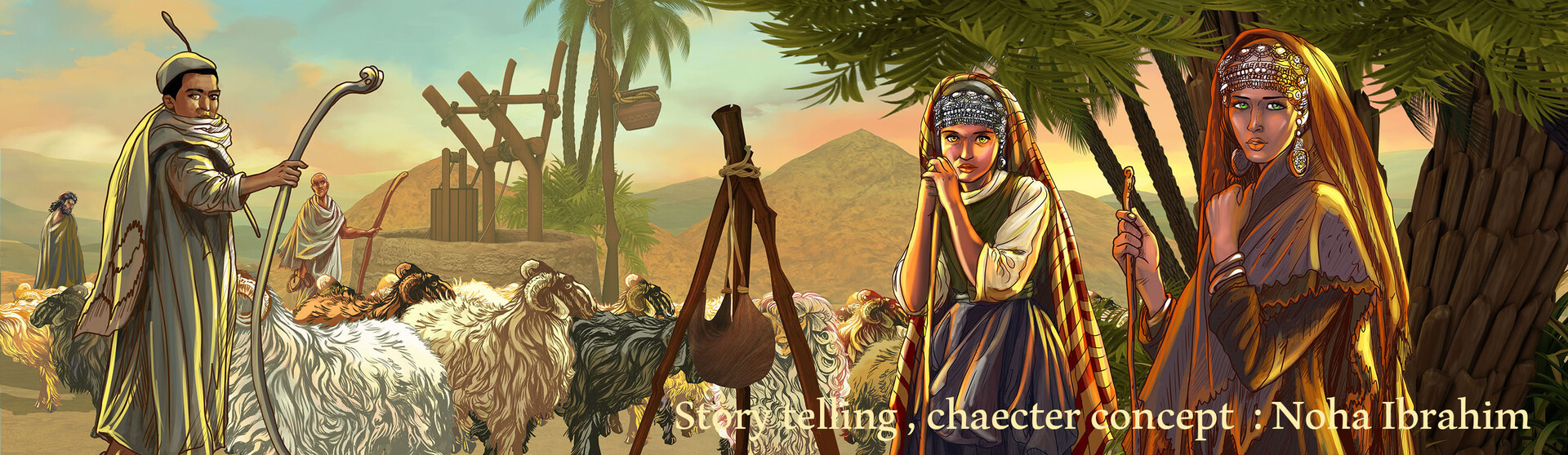 ArtStation - Mosis , SCENE CONCEPT,PART 2 BY : NOHA IBRAHIM