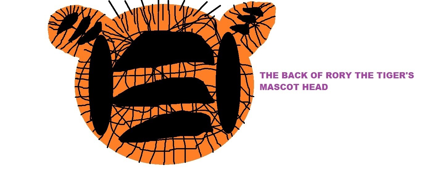 ArtStation - The Back Of Rory The Tiger's Mascot Head