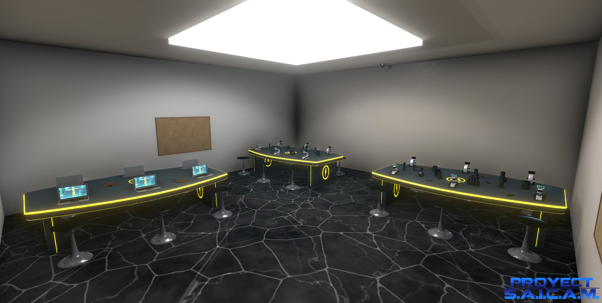 ArtStation - Game Environment - Interior Working Rooms - Lighting