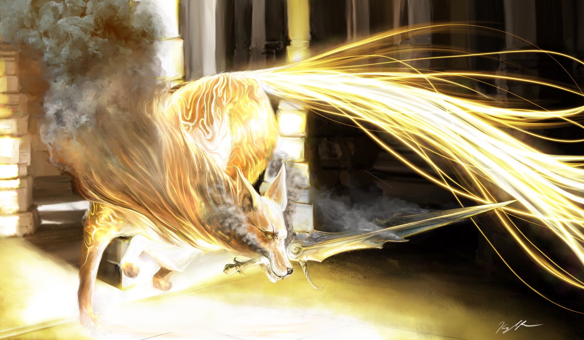 ArtStation - Zirda, wielder of the black blade