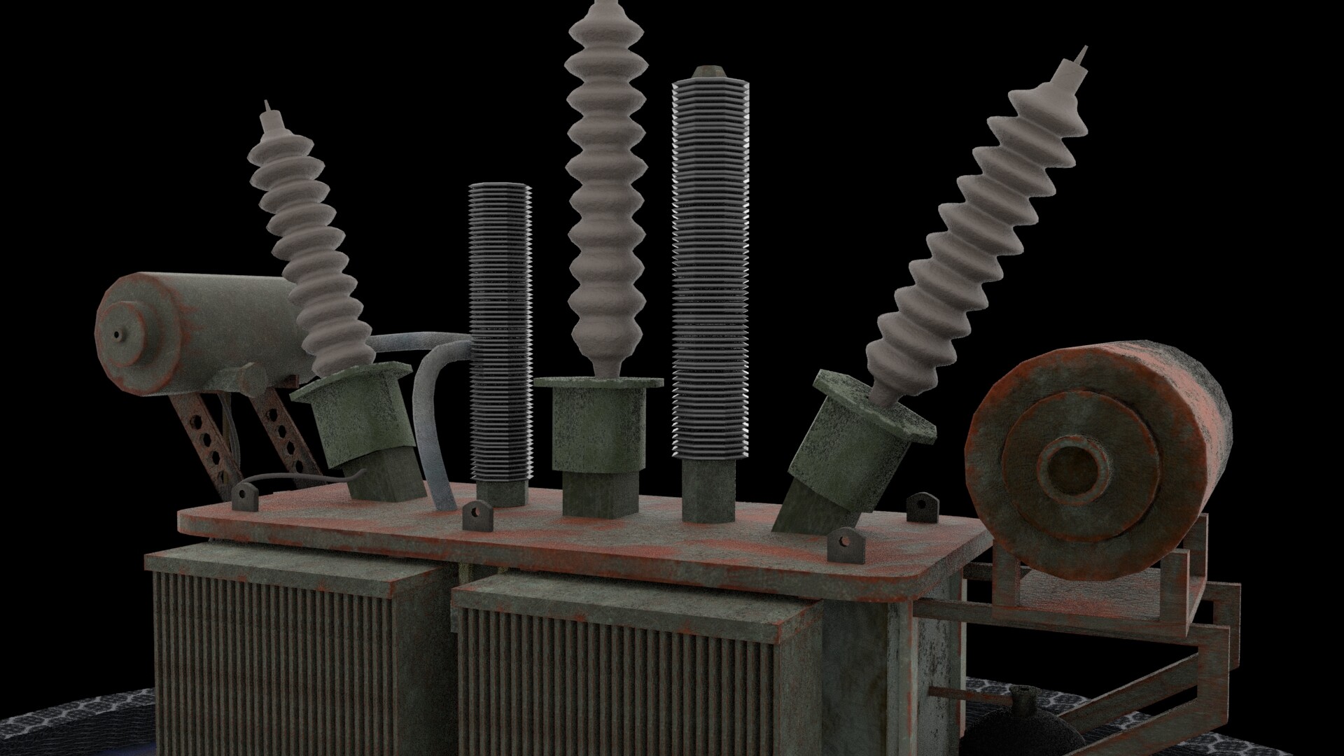 DAVID MANDAL - old Defunct Electric Transformer.