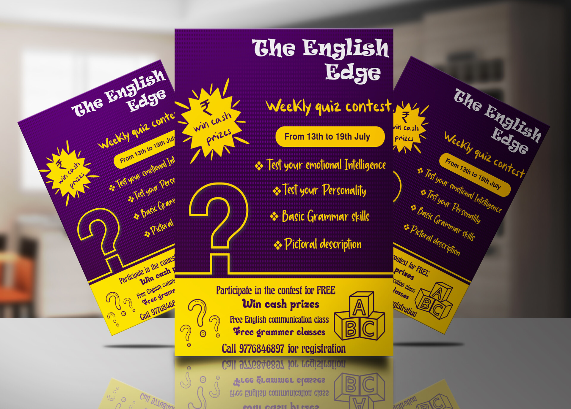 ArtStation - quiz contest flyer