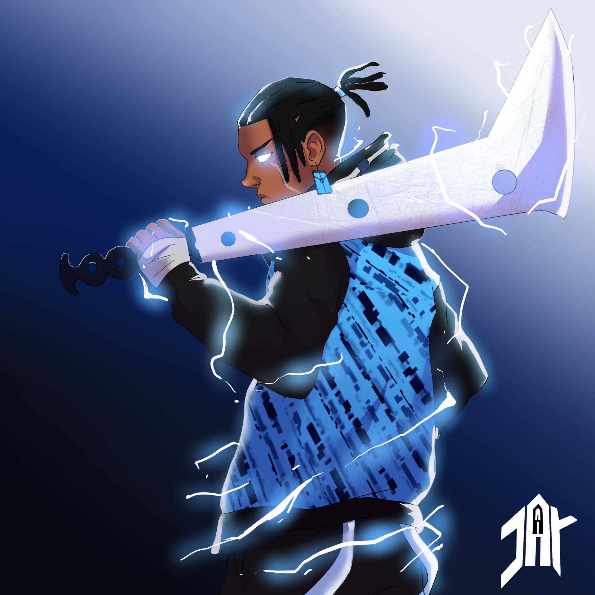 ArtStation - Electro-Swordsman