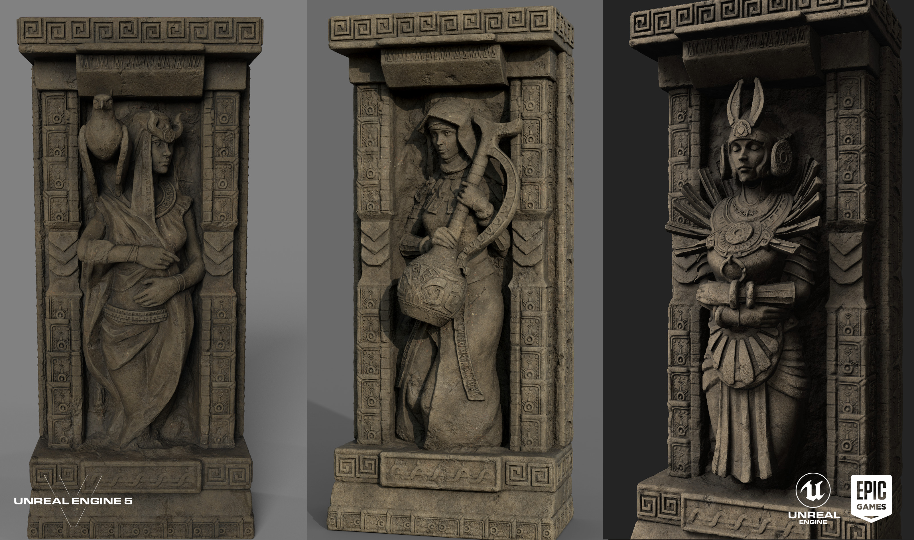 Mold3D Studio - Unreal Engine 5 Demo: Statues