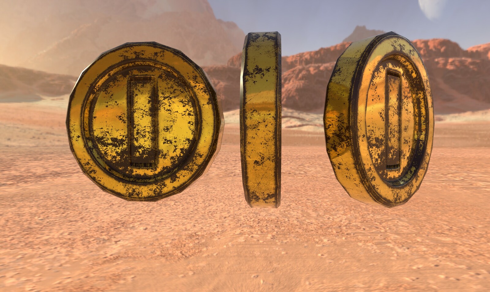 Miles Goltl - Low Poly Mario Coin Model