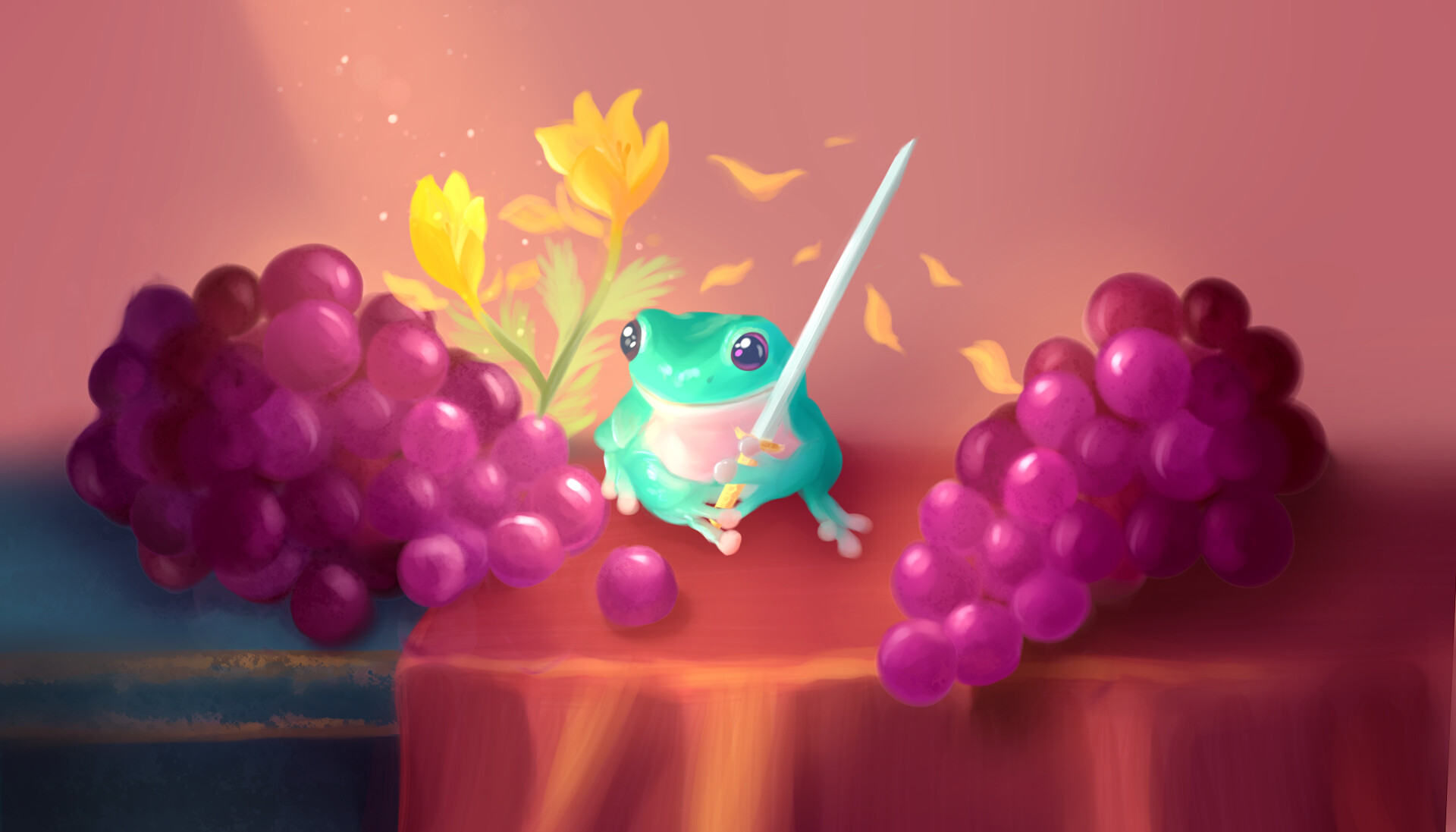 ArtStation - Froggy with Sword