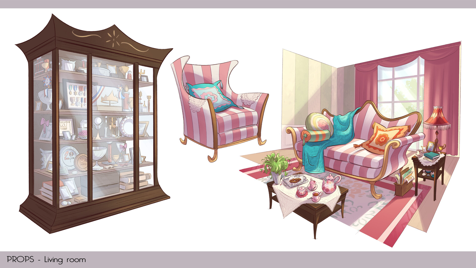 ArtStation - WASP - Living room props