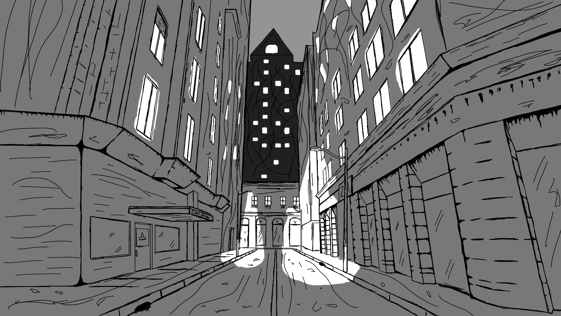 ArtStation - Street at night