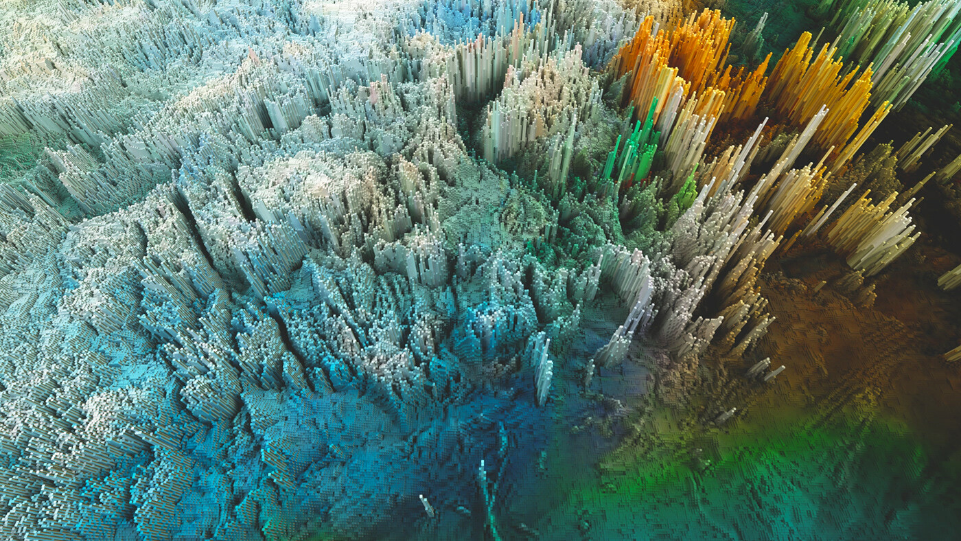 ArtStation - Abstract Boxes - The Horizon