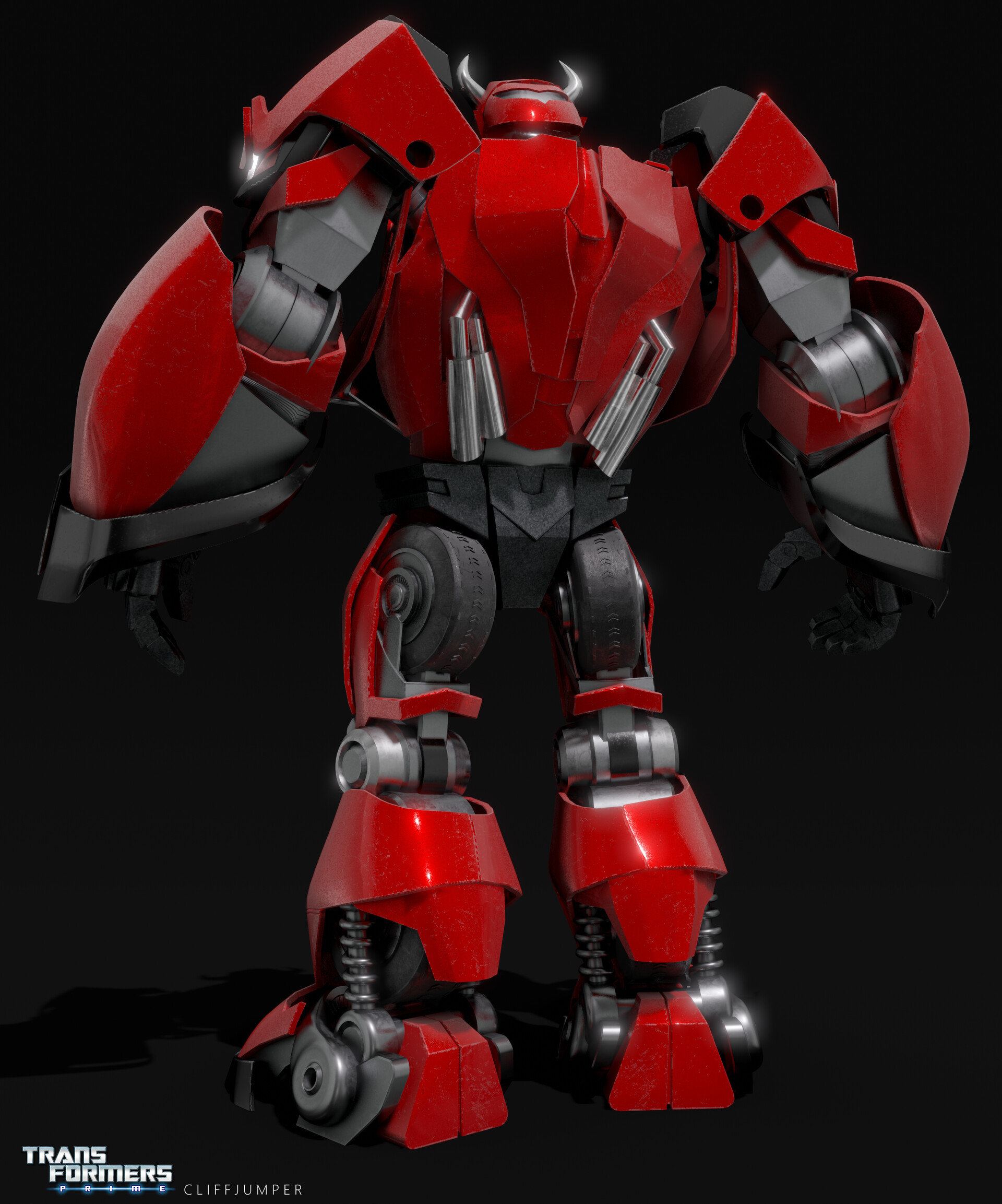 GLARSON TRAWERT - "Transformers: prime" Cliffjumper 3D model [blender TF]