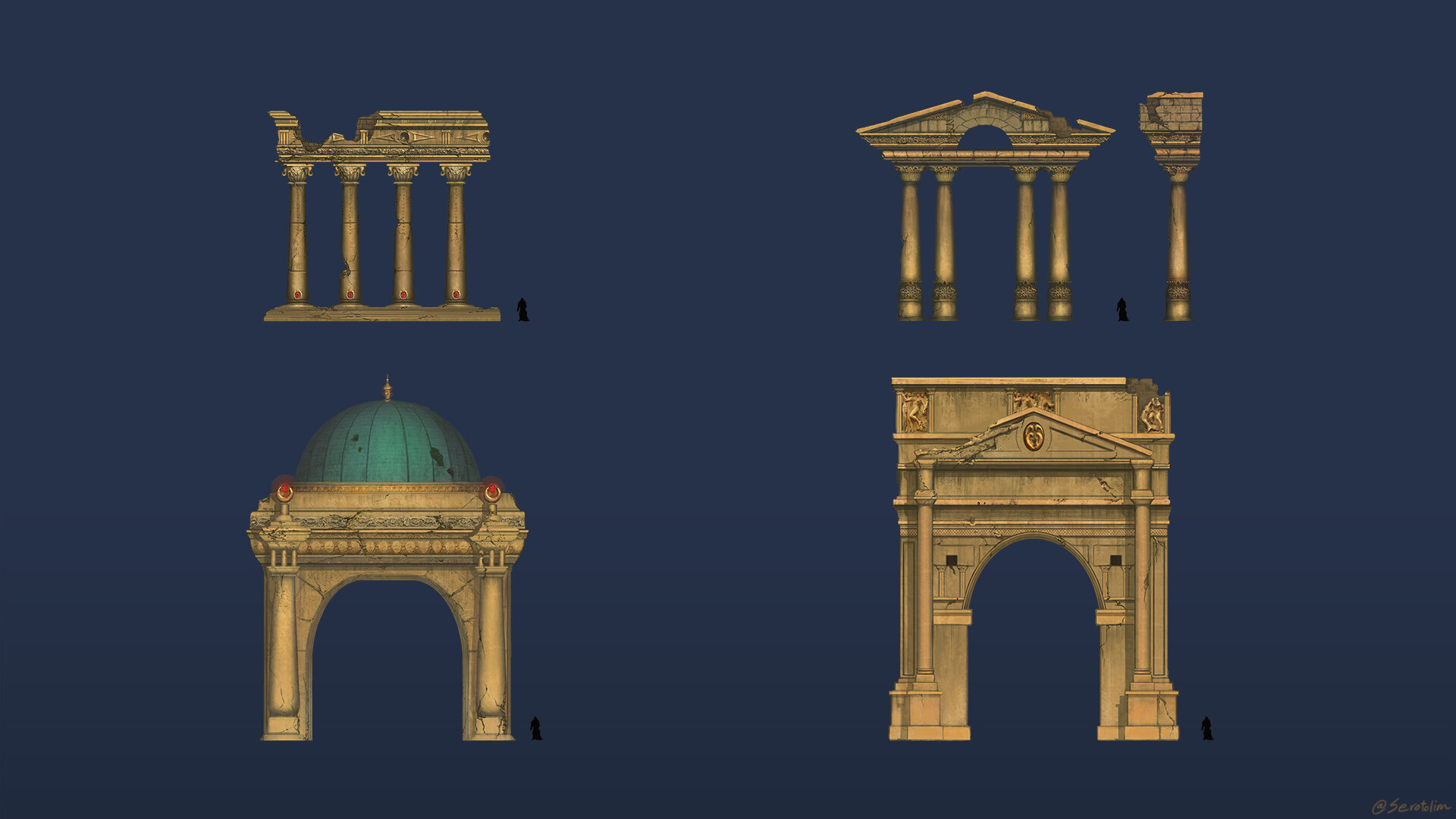 ArtStation - Basic Buildings for the Heretics' Ruins